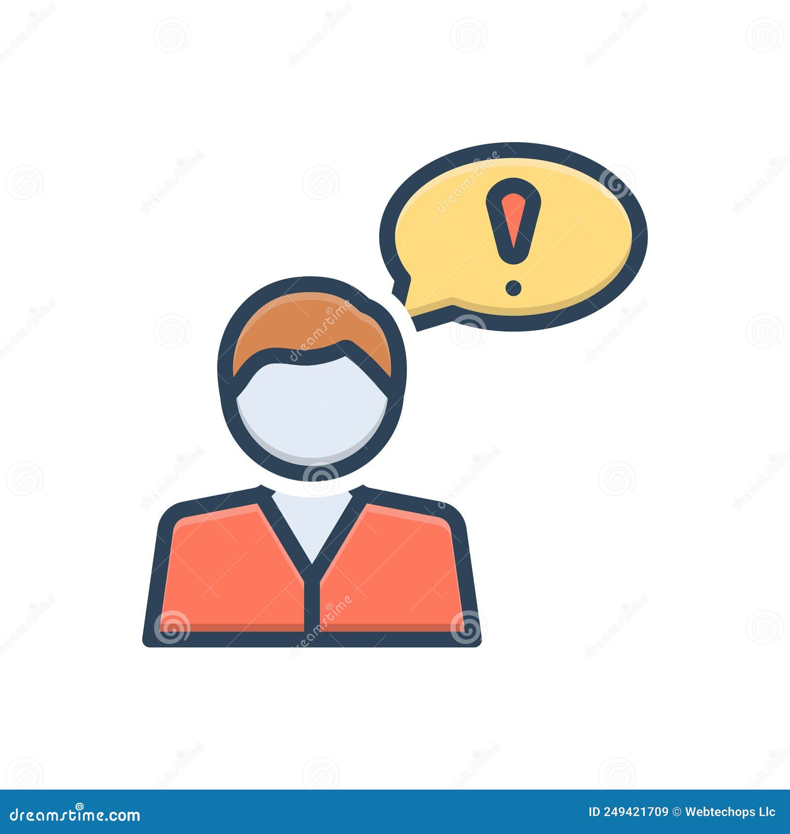 Color Illustration Icon for Suppose, Believe and Consider Stock ...