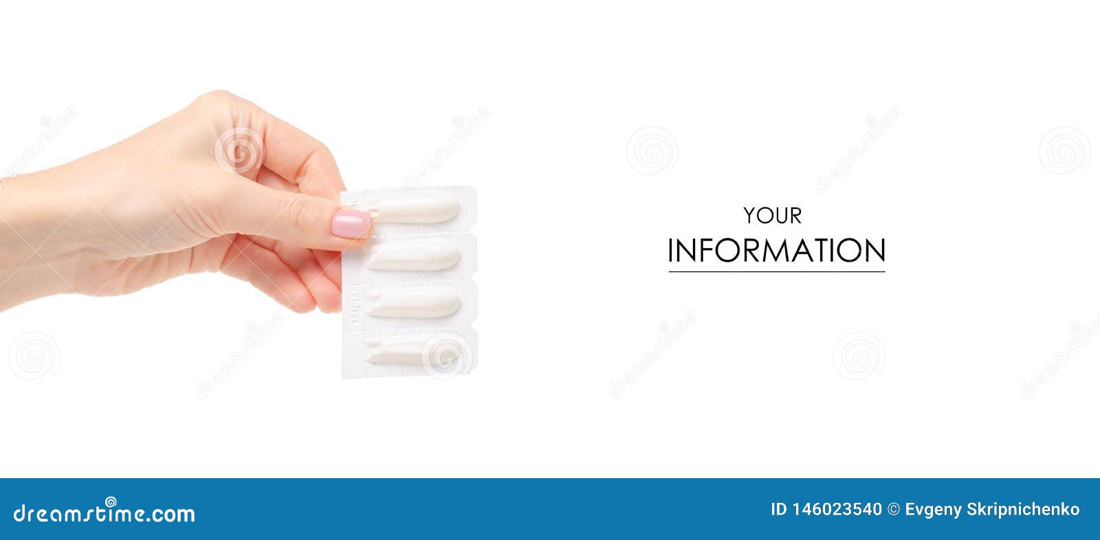Suppositories in Hand Medicine Pattern Stock Photo - Image of dose ...