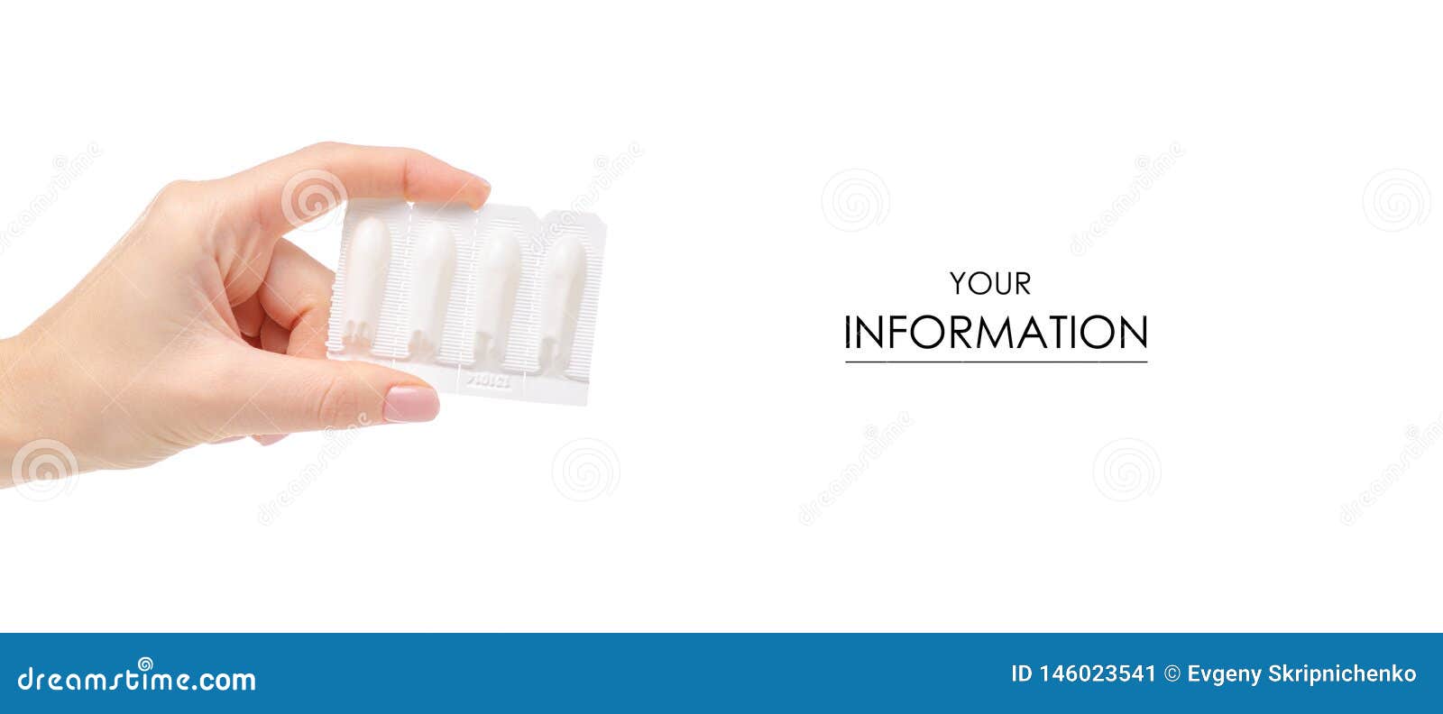 Suppositories in Hand Medicine Pattern Stock Image - Image of closed ...