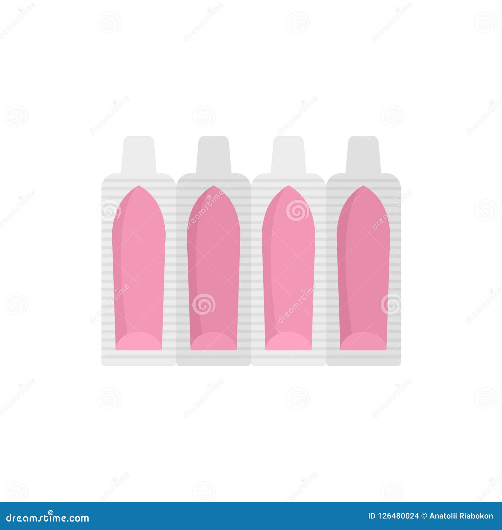 Suppositories Icon, Flat Style Stock Vector - Illustration of infection, bacteria: 126480024
