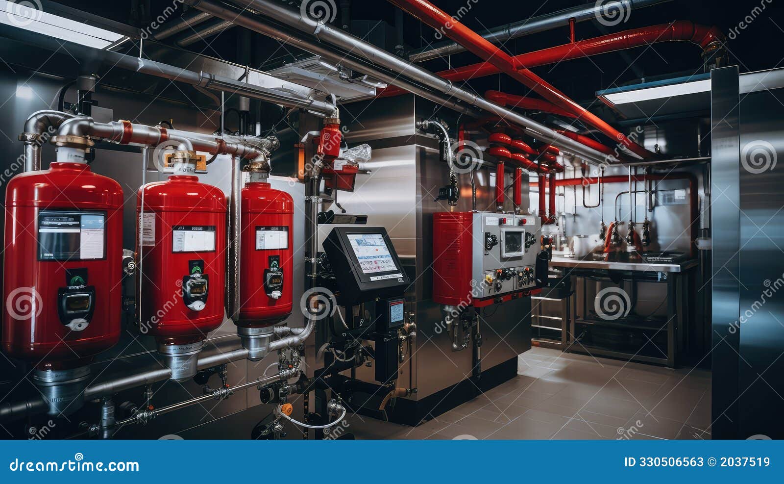 Suppression Fire Control System Stock Illustration - Illustration of ...