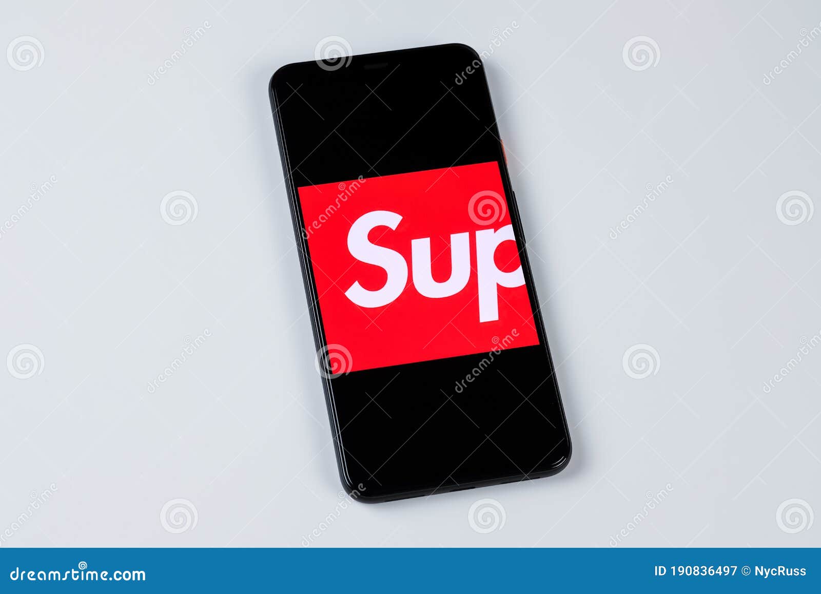 Supreme App Logo on a Smartphone Screen. Editorial Photography - Image ...