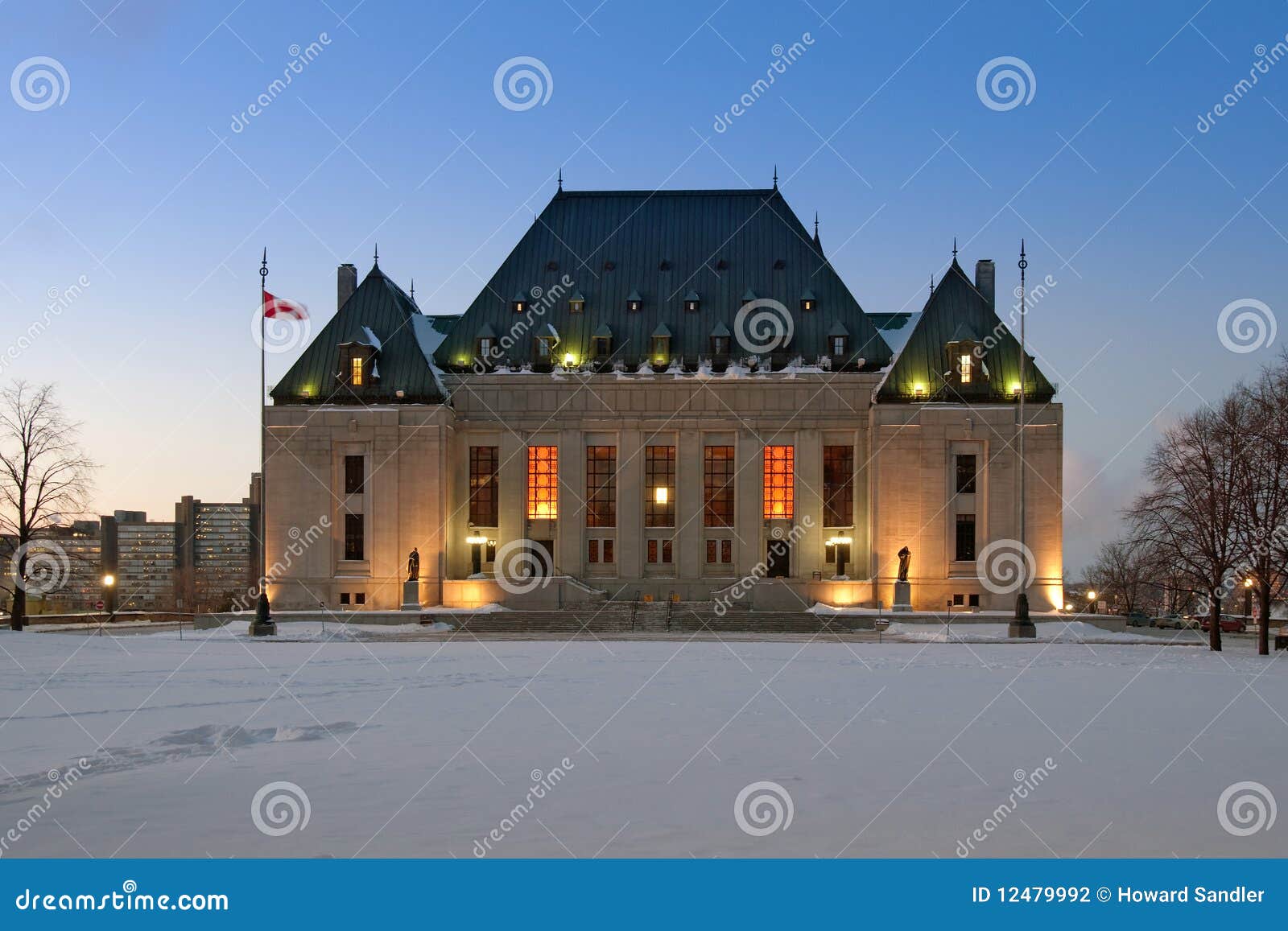 Supreme Court of Canada in Winter Stock Photo - Image of ottawa ...