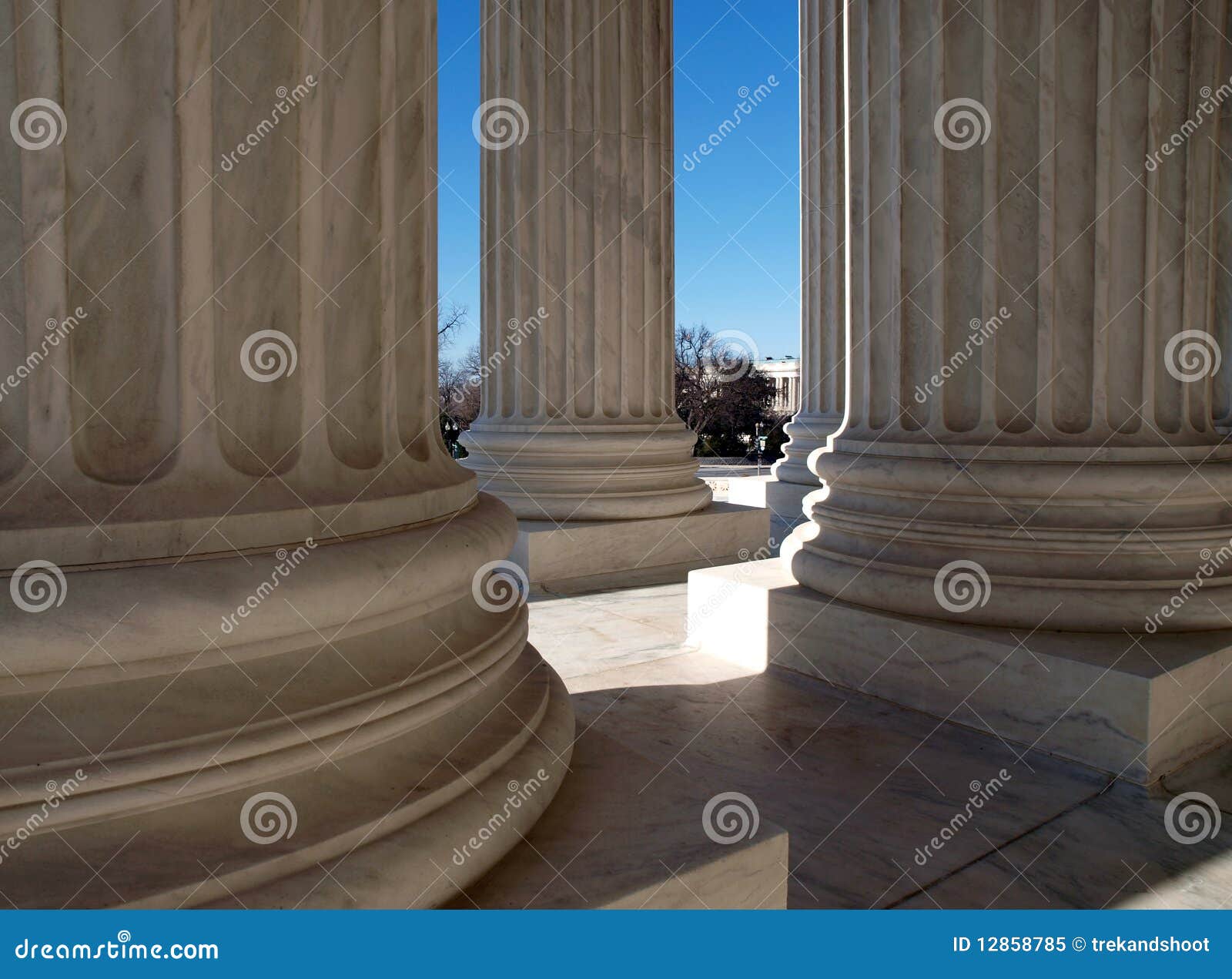 Supreme Court Columns stock image. Image of jury, power - 12858785