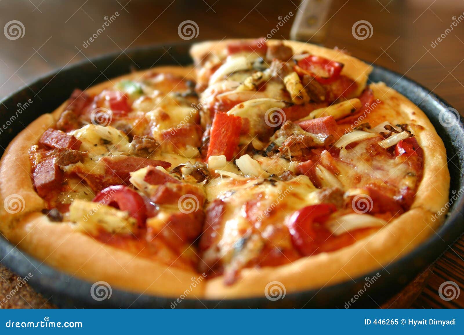 Supreme Pizza stock image. Image of gourmet, delicious - 446265