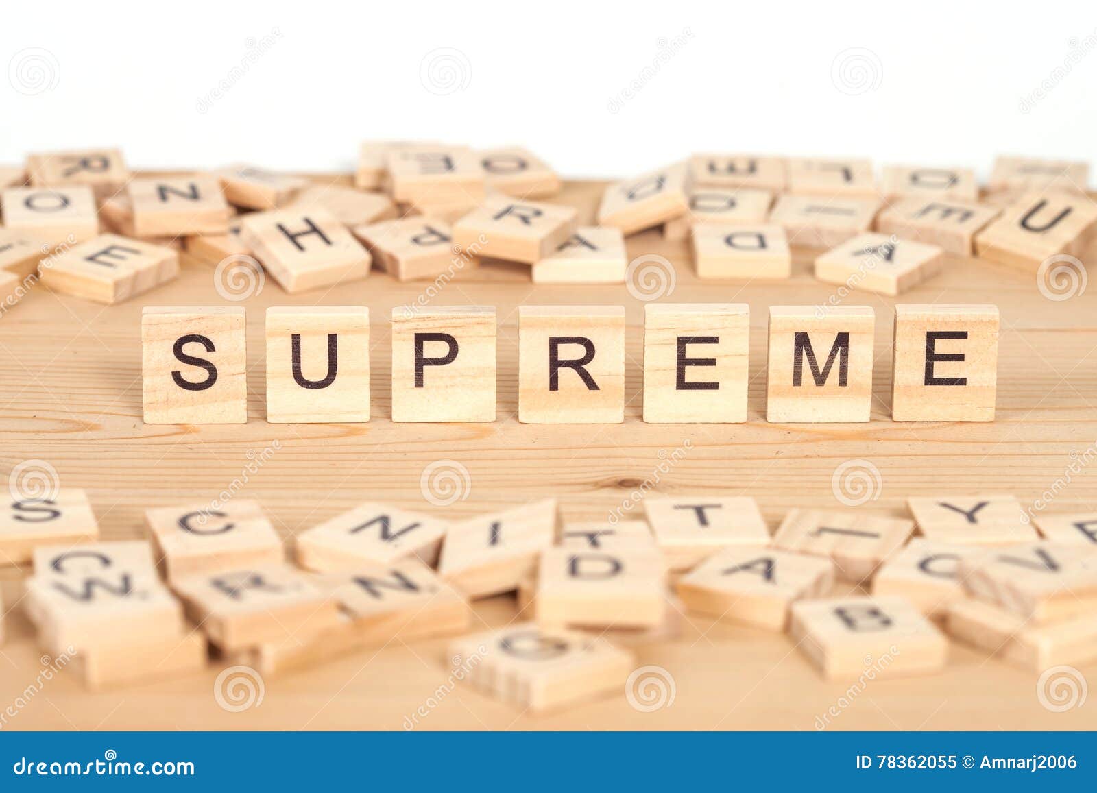 Supreme ,word Written on Wood Stock Image - Image of white, corporate ...