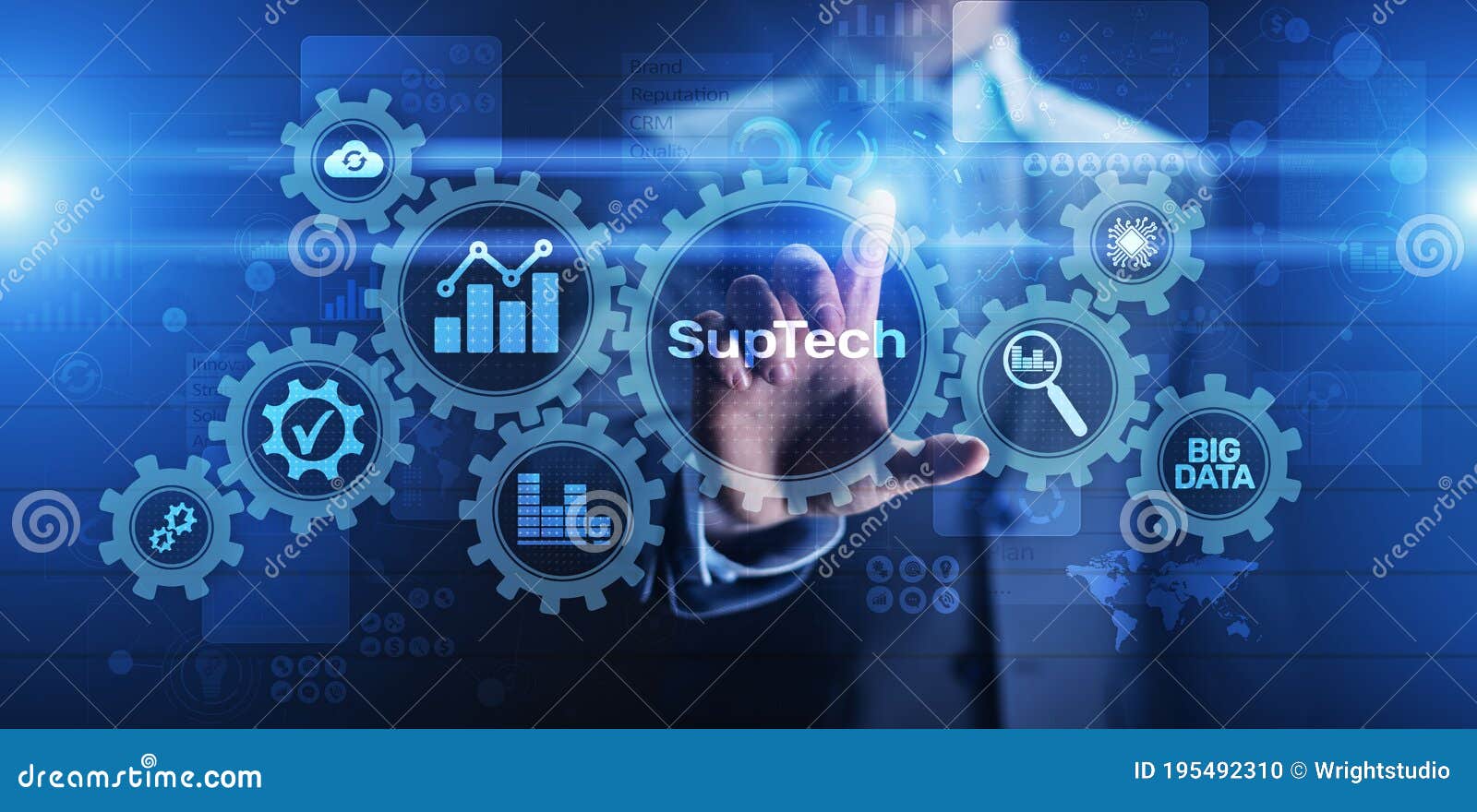 Suptech Regtech Supervisory Regulation Technology Concept on Virtual ...