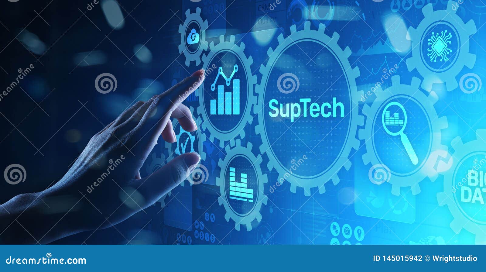 Suptech Regtech Supervisory Regulation Technology Concept On Virtual ...