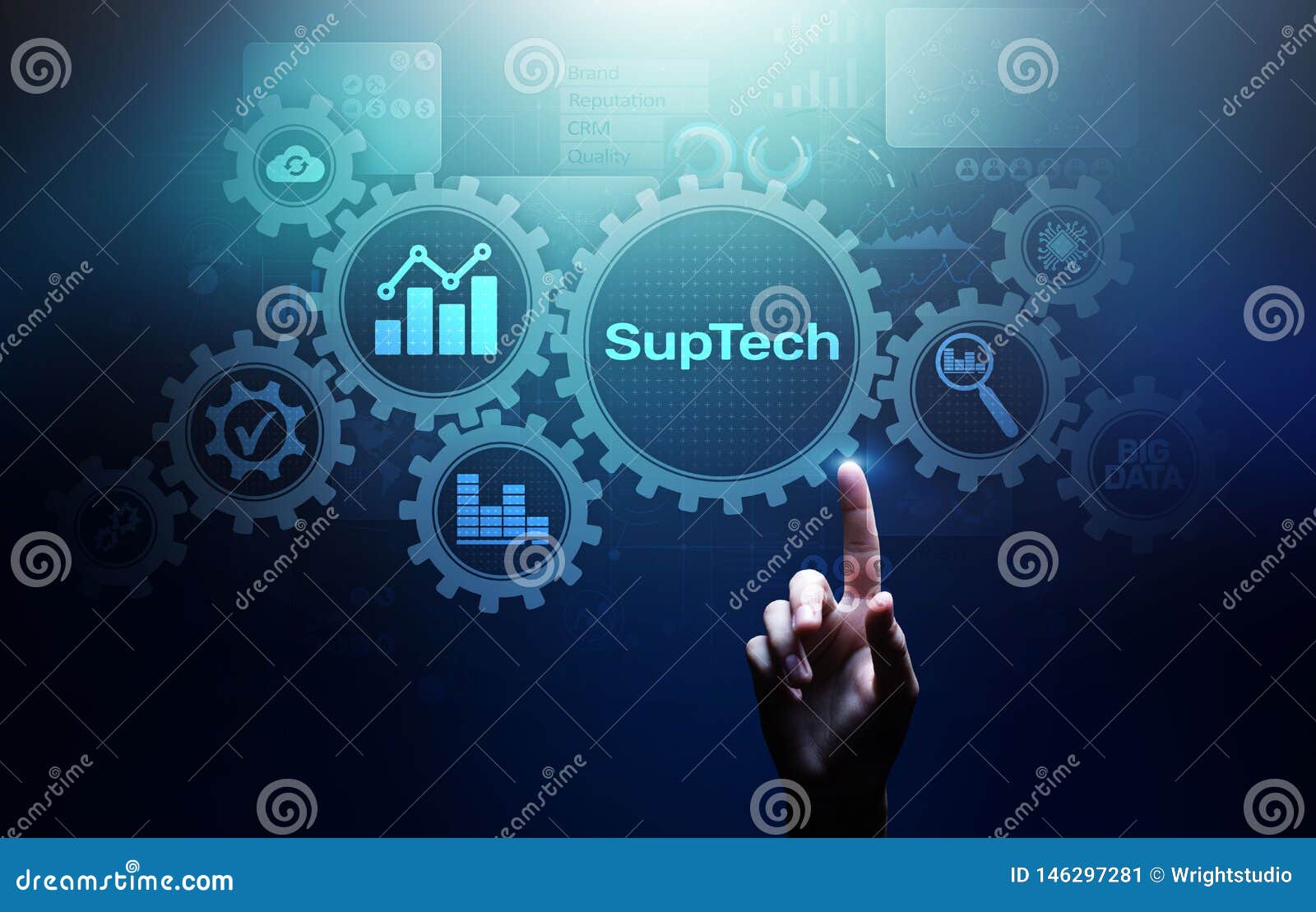 Suptech Regtech Supervisory Regulation Technology Concept on Virtual ...