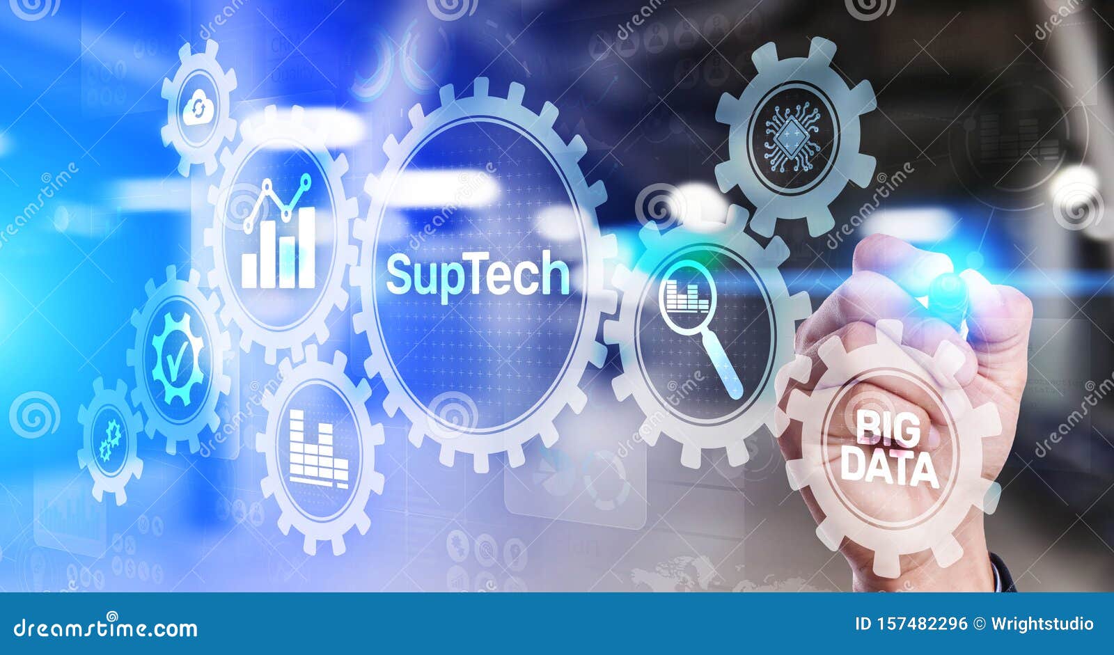 Suptech Regtech Supervisory Regulation Technology Concept on Virtual ...