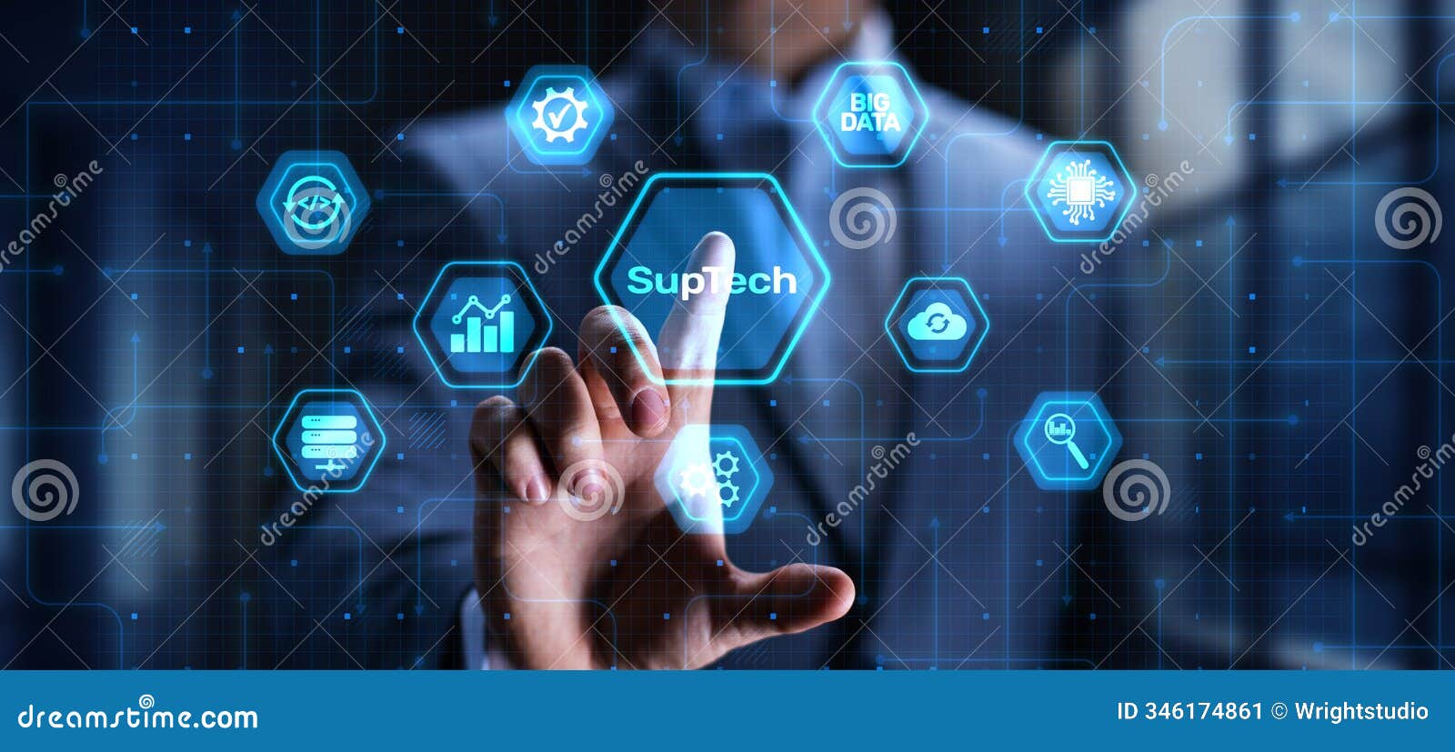 SupTech Supervisory Technology Enhancing Financial Supervision, Projection on a Virtual Screen ...