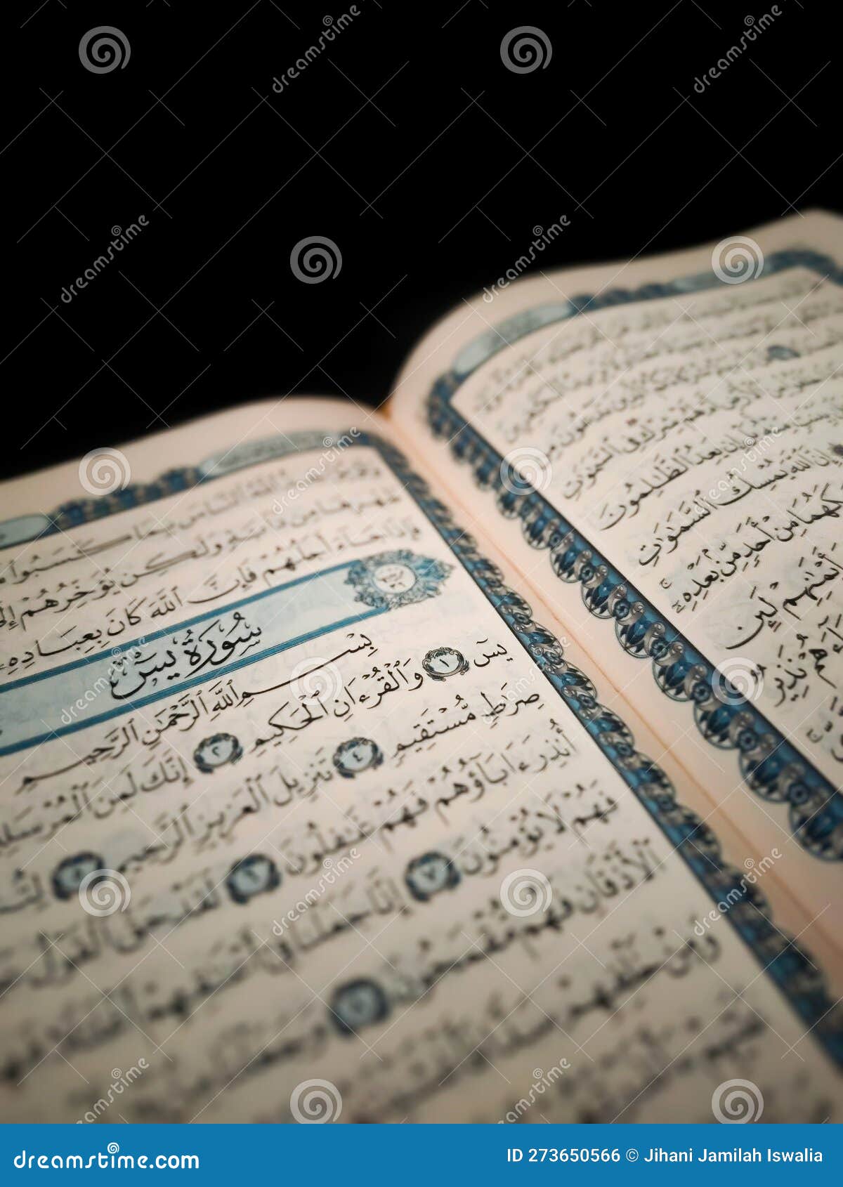 Surah Yaseen in the Holy Quran Stock Photo - Image of surah, holy ...
