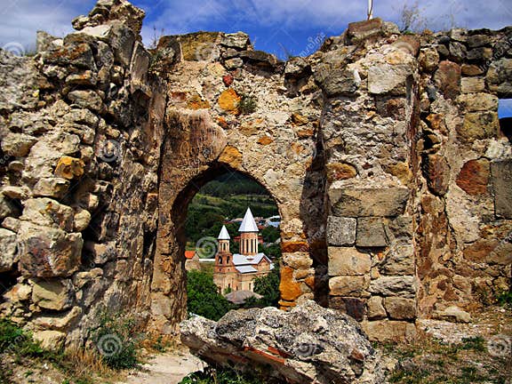 Surami Castle stock photo. Image of georgia, cathedral - 12243080