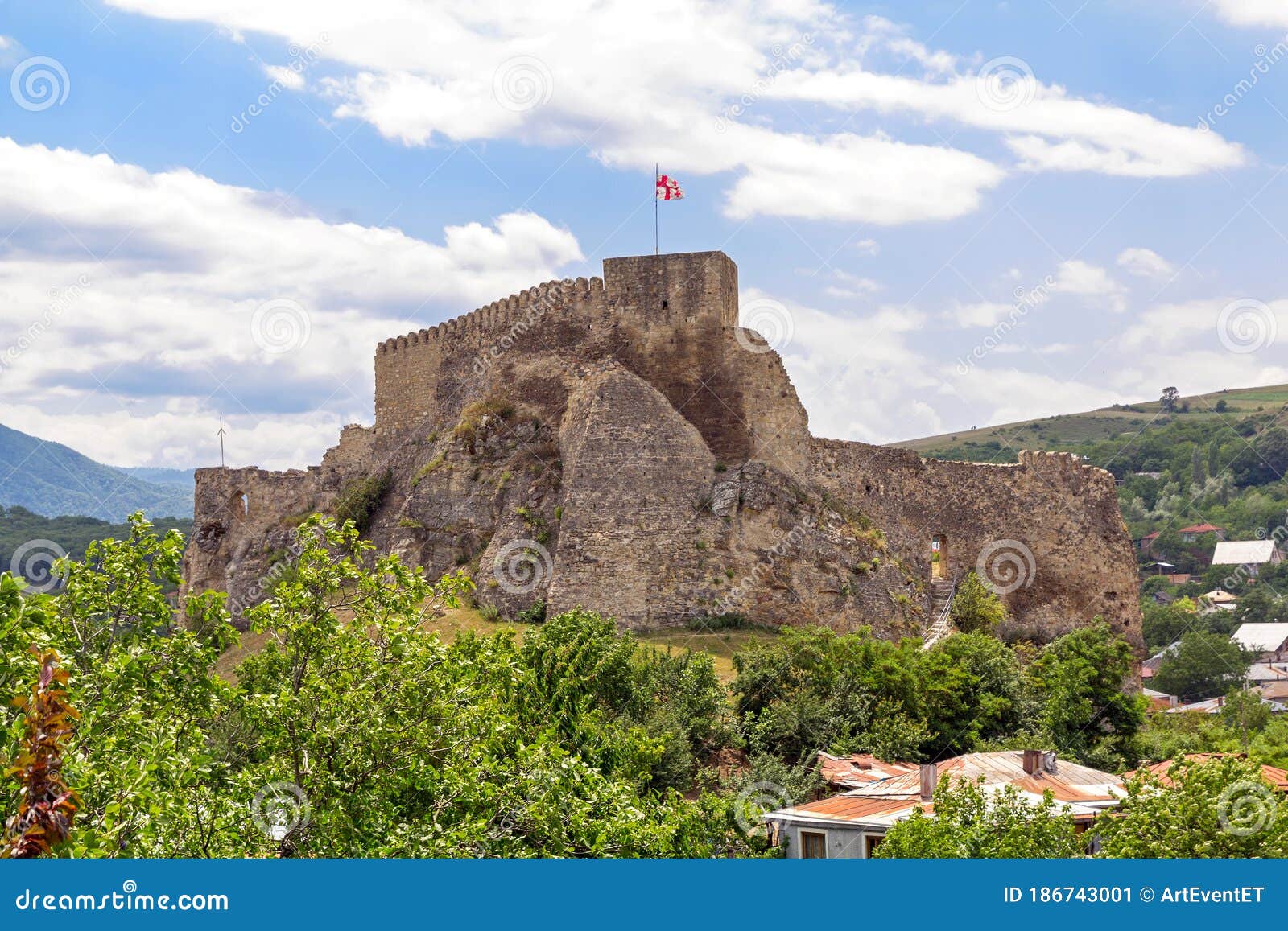 Surami fortress. Georgia stock image. Image of architecture - 186743001