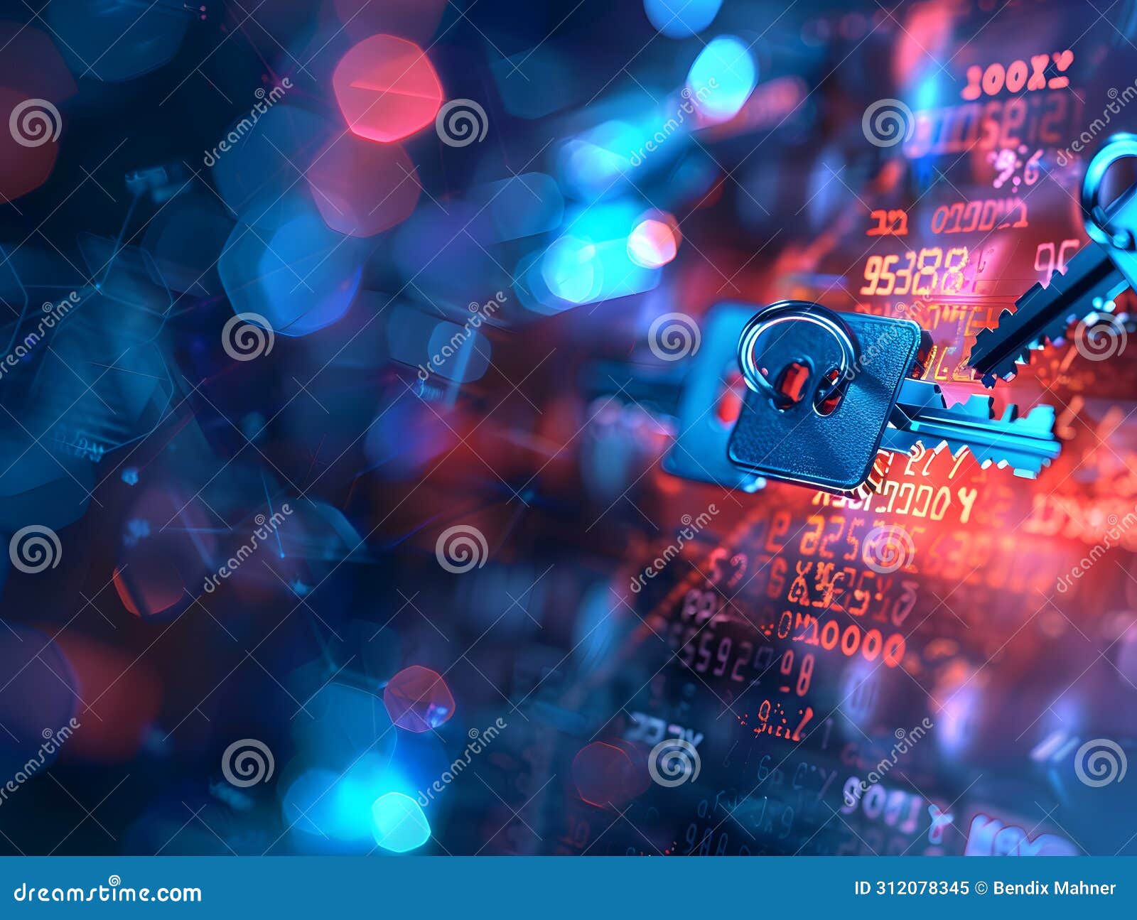 Elegance of Encrypted Data: Intricate Abstract Cyber Security Concept ...