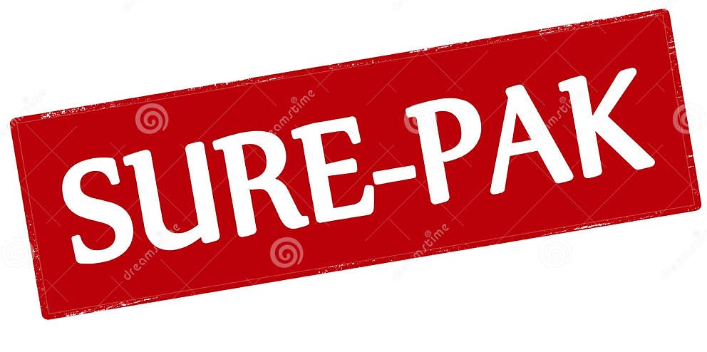 Sure pak stock illustration. Illustration of rectangular - 92114485