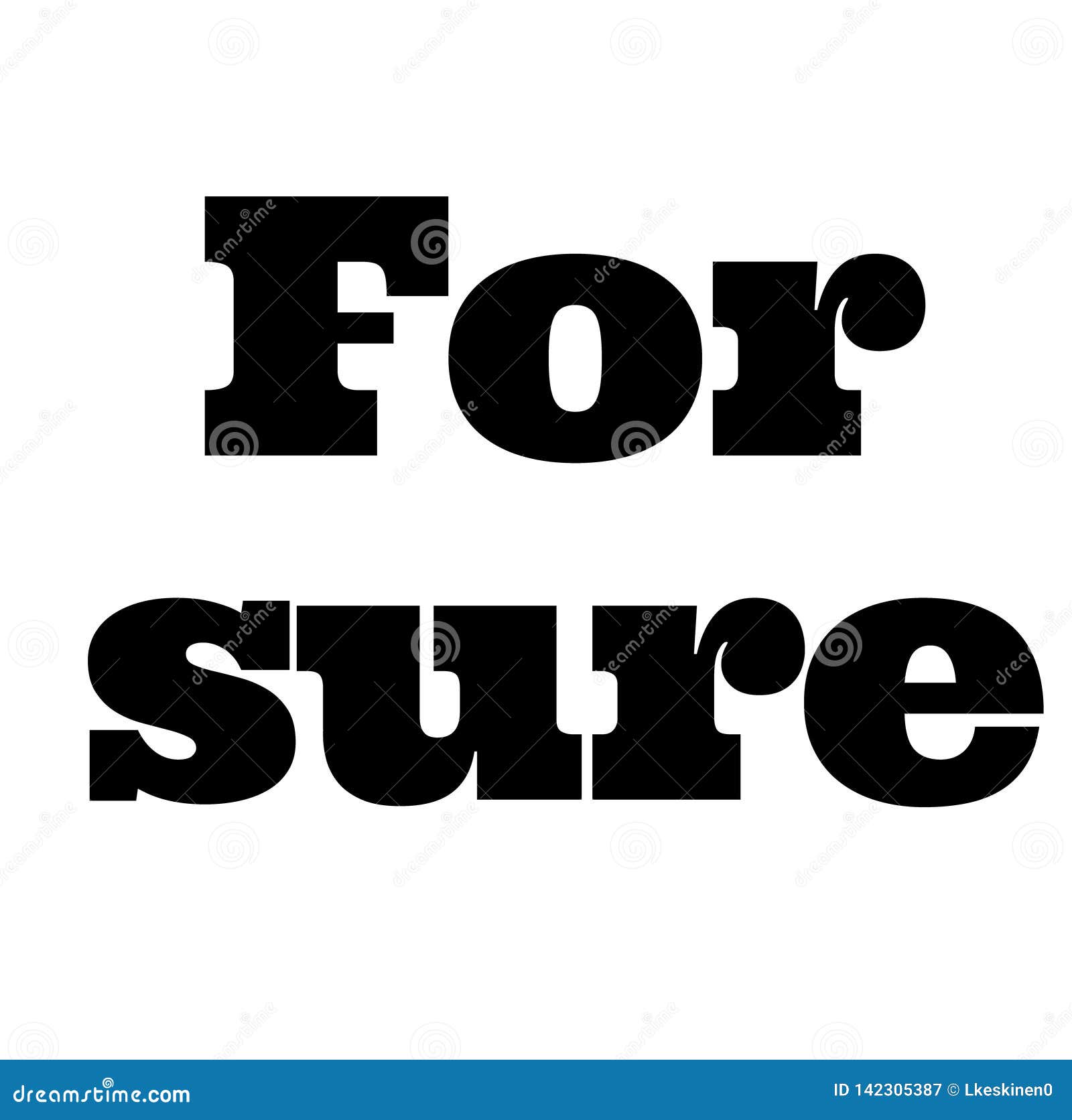 For sure stamp on white stock vector. Illustration of badge - 142305387
