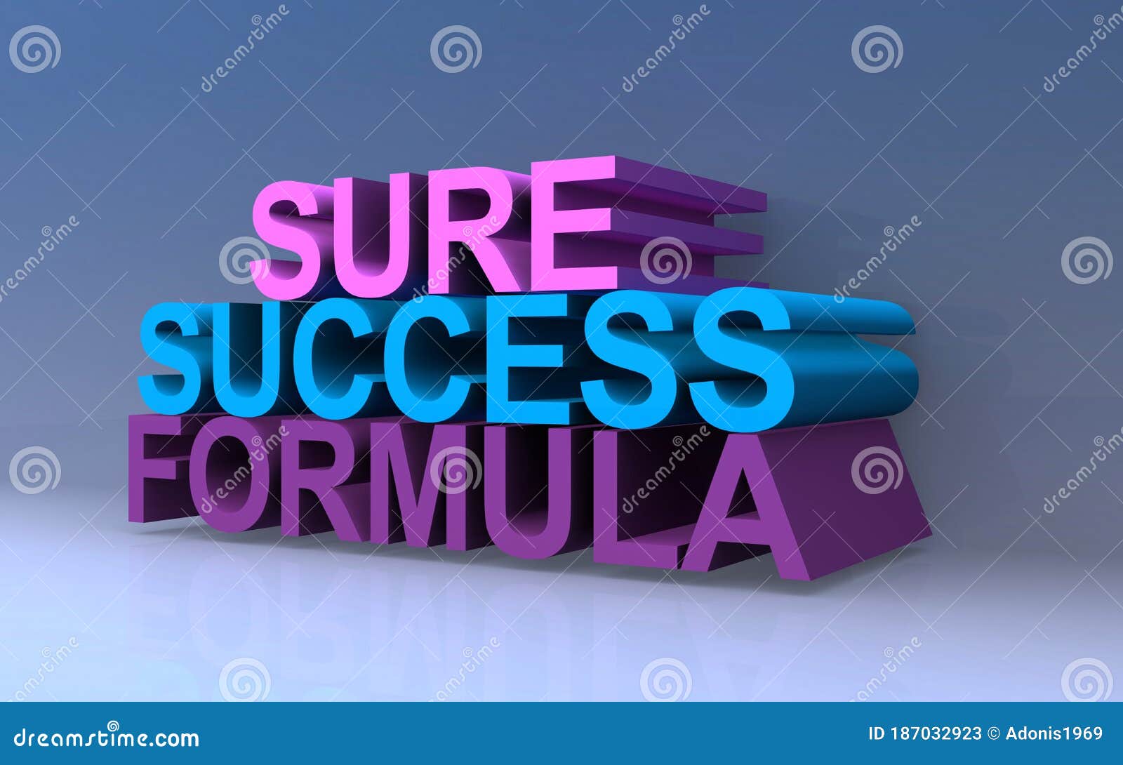 Sure success formula stock illustration. Illustration of person - 187032923