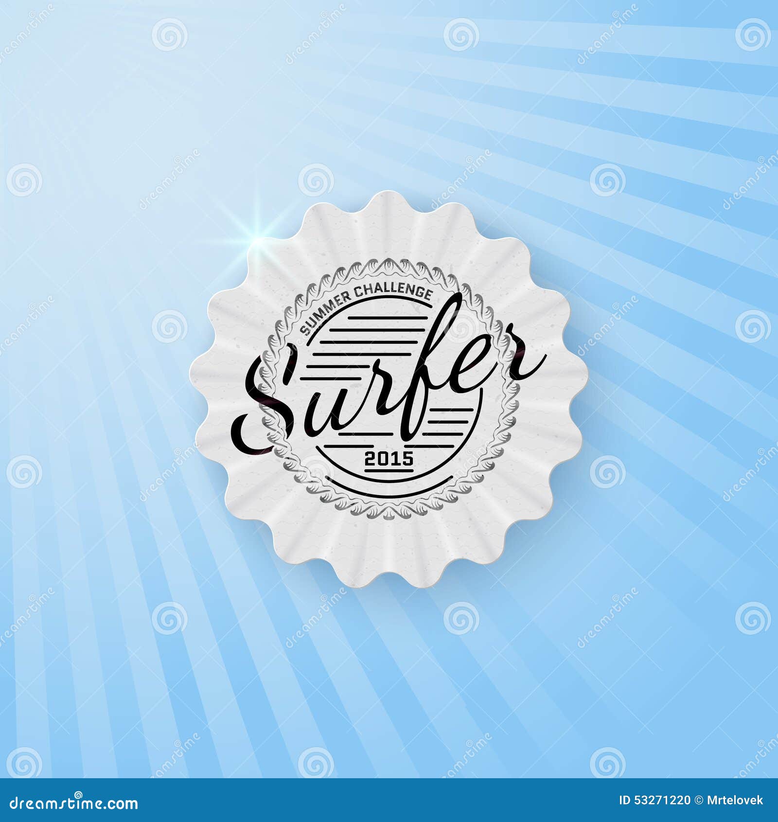 Surf Badges Logos And Labels For Any Use Vector Illustration ...
