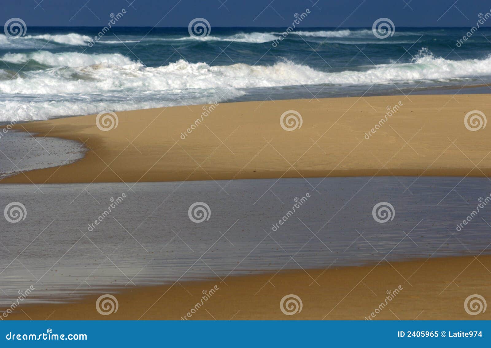 Surf, beach and tidal pool stock image. Image of sand - 2405965