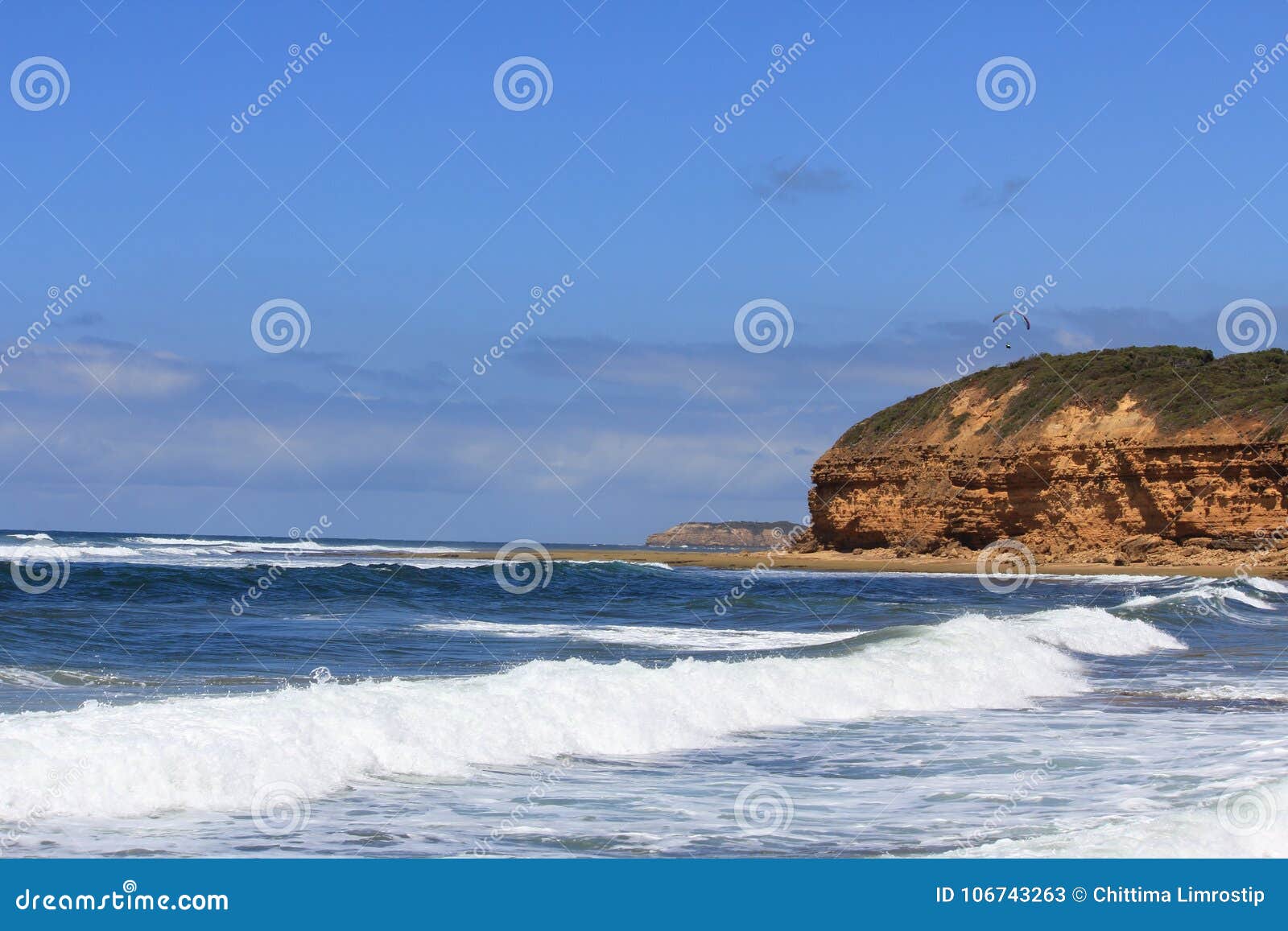 Surf Beach in Victoria, Australia Stock Image - Image of bondi ...