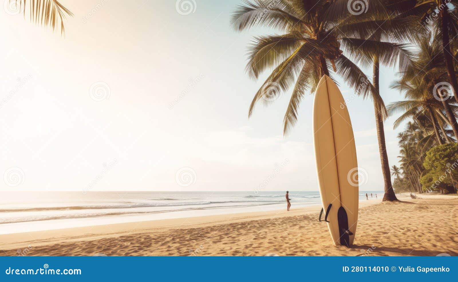 Surf Board Background. Illustration AI Generative Stock Illustration ...