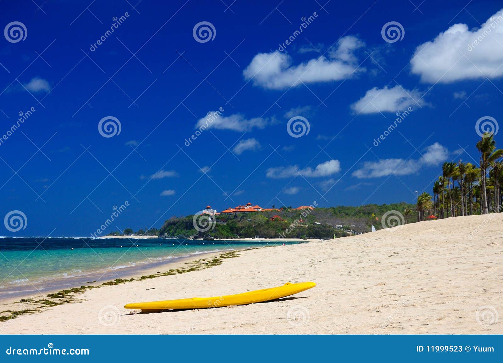 Surf board on beach stock image. Image of board, seashore - 11999523