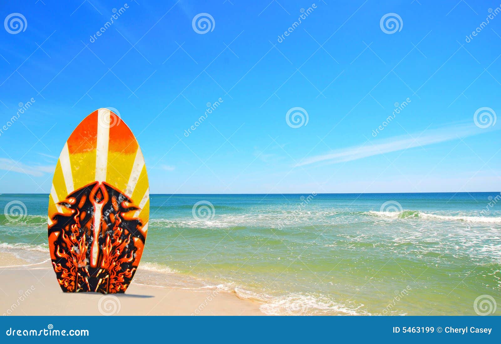 Surf board at beach stock image. Image of island, empty - 5463199