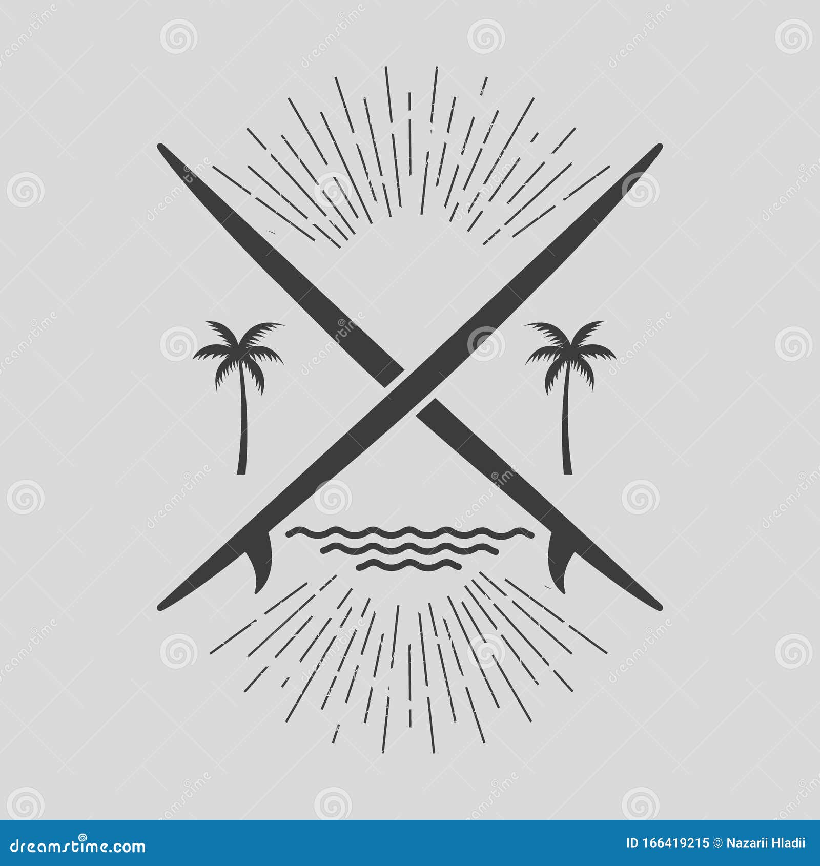 Surf Board Longboard Shape. Vector | CartoonDealer.com #80602950