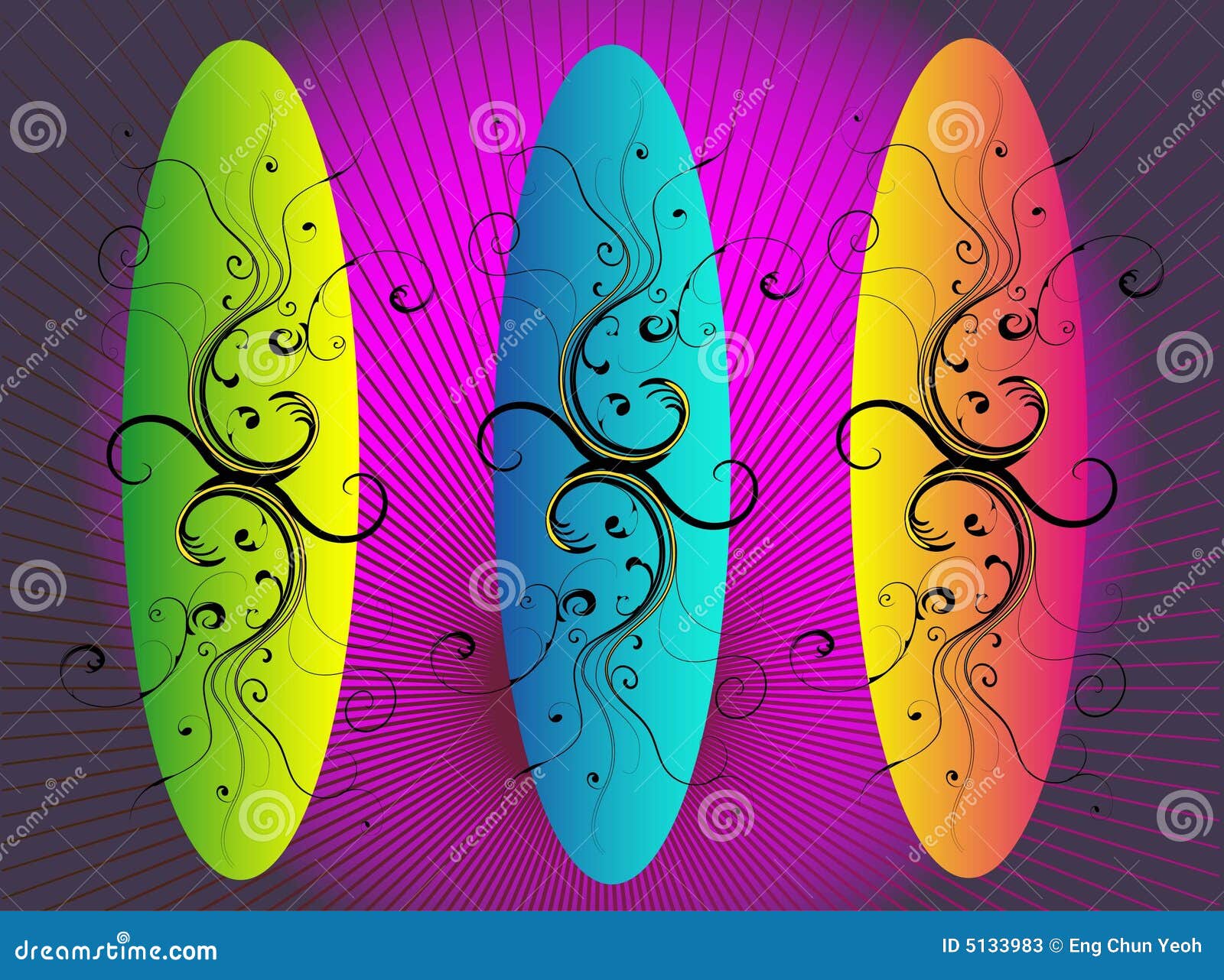 Surf board_vector stock vector. Illustration of clip, abstract - 5133983