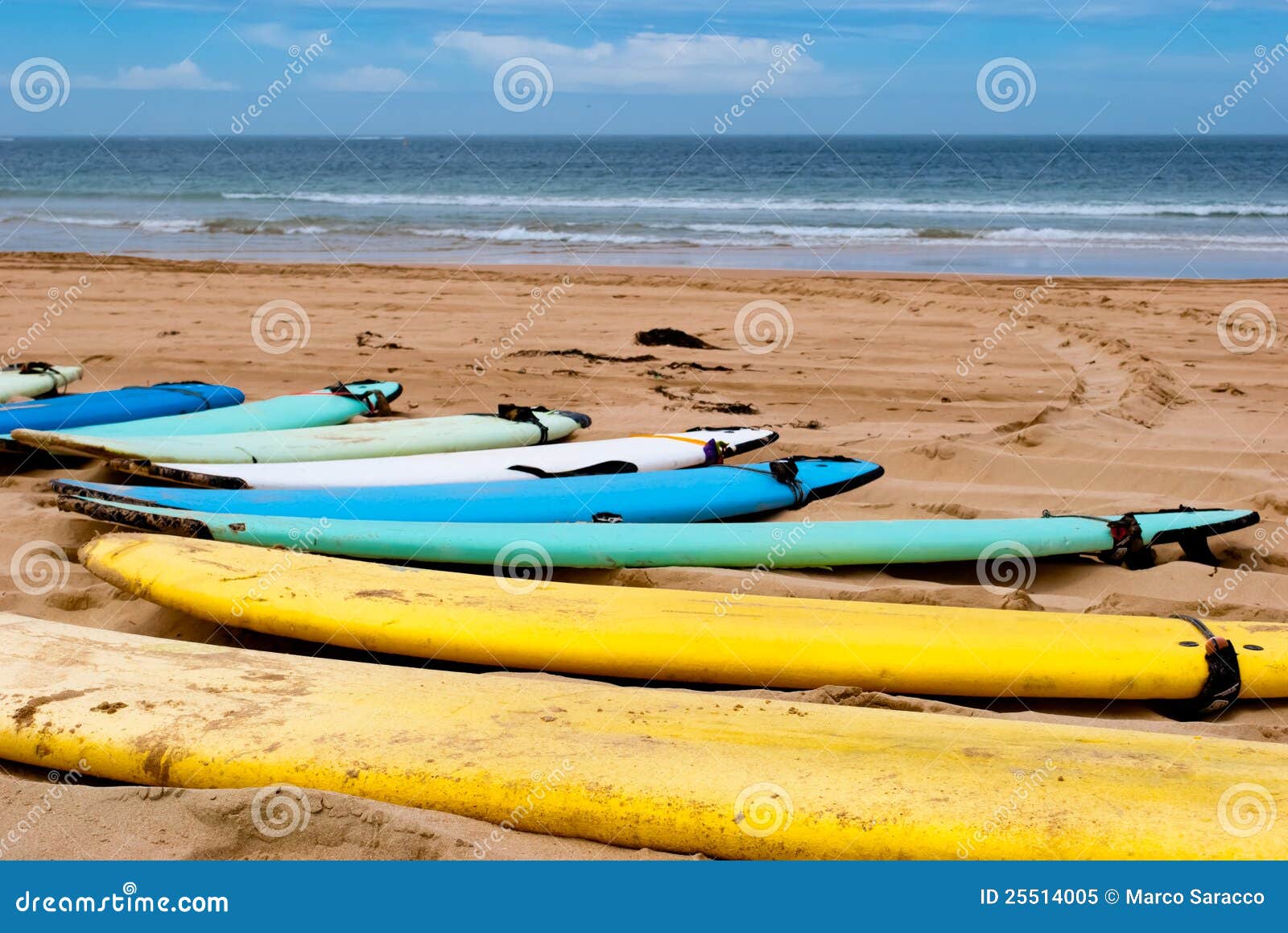 Surf boards on a beach stock image. Image of board, holiday - 25514005