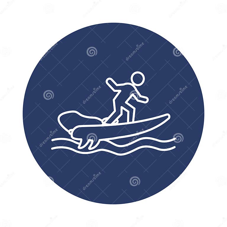 Surf Boat, Surf, Wake Surf Boat Icon Stock Vector - Illustration of ...