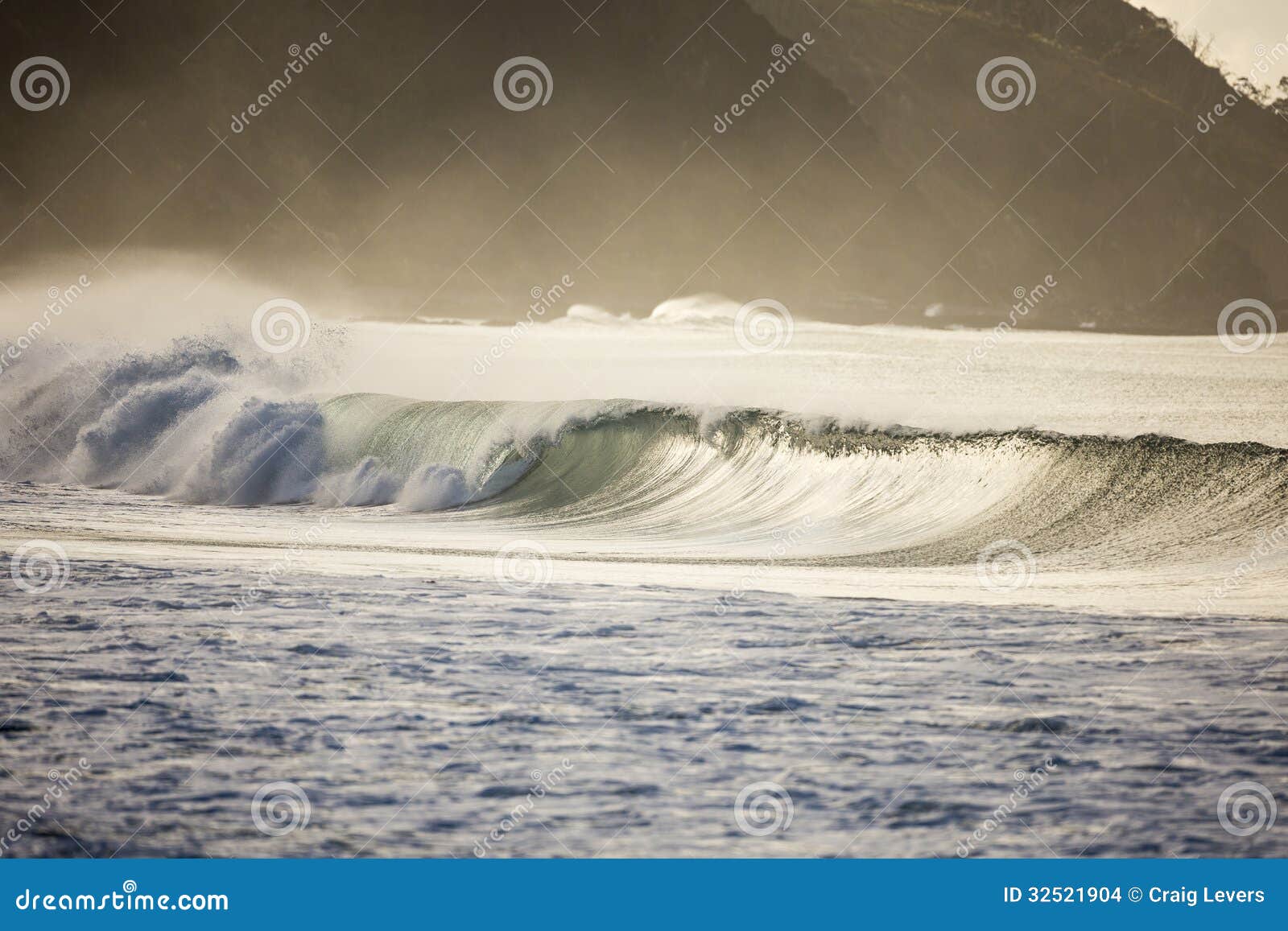 Surf Breaking stock photo. Image of golden, surf, curl - 32521904