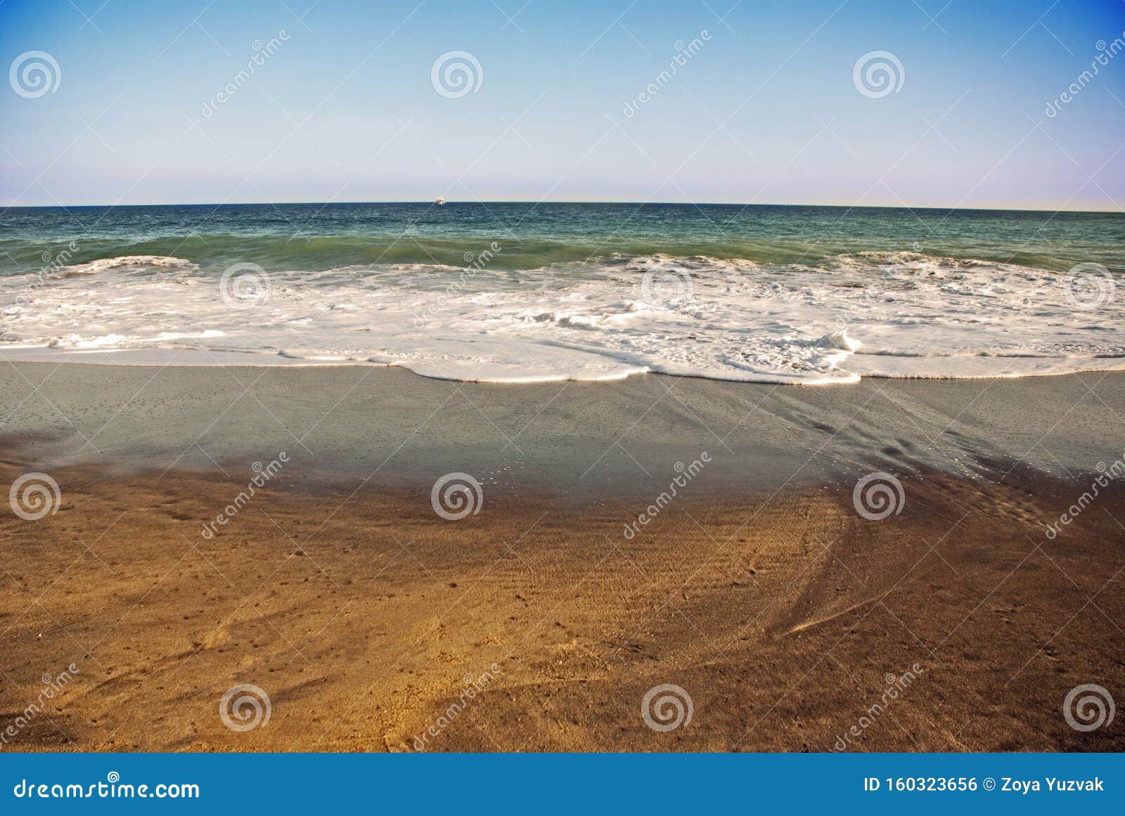 Surf breaks on the beach stock photo. Image of beautiful - 160323656