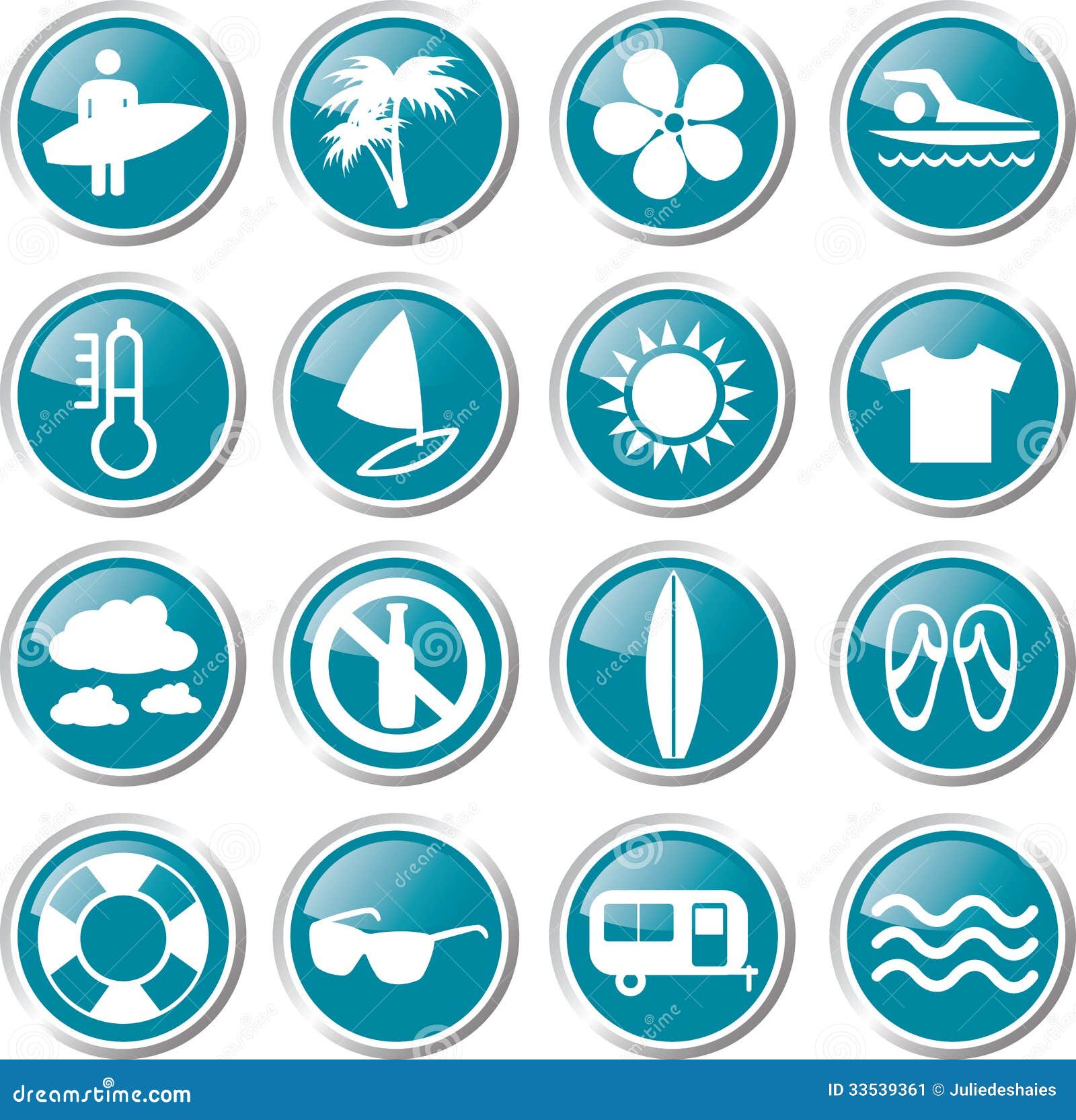 Surf icon set stock illustration. Illustration of summer - 33539361