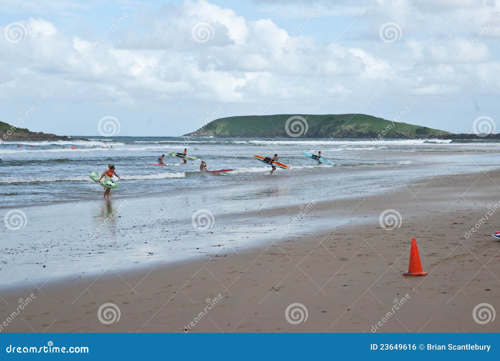 Surf Life Savers Leave Water during Training. Editorial Photo - Image ...