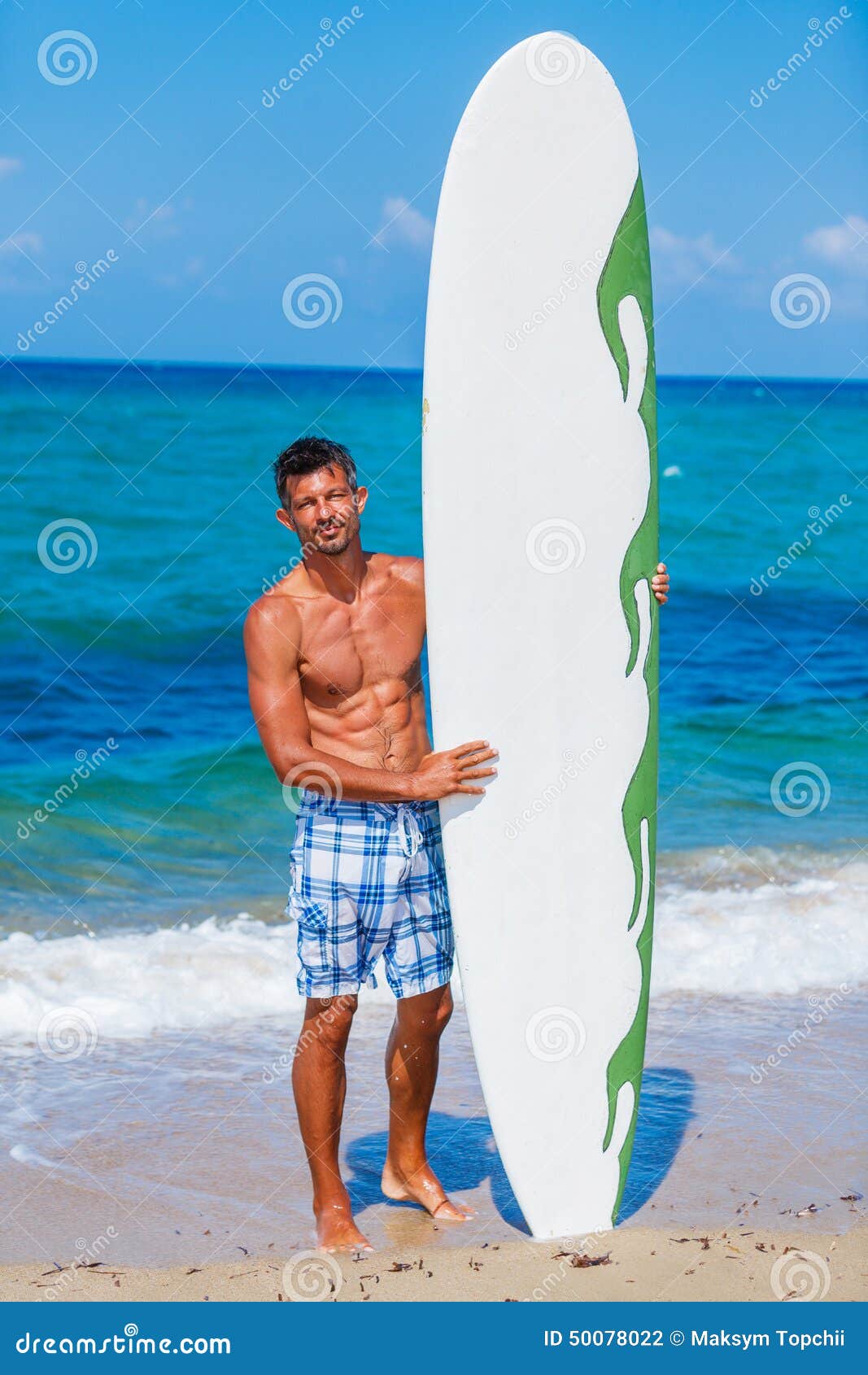 Surf man stock photo. Image of adult, athlete, attractive - 50078022