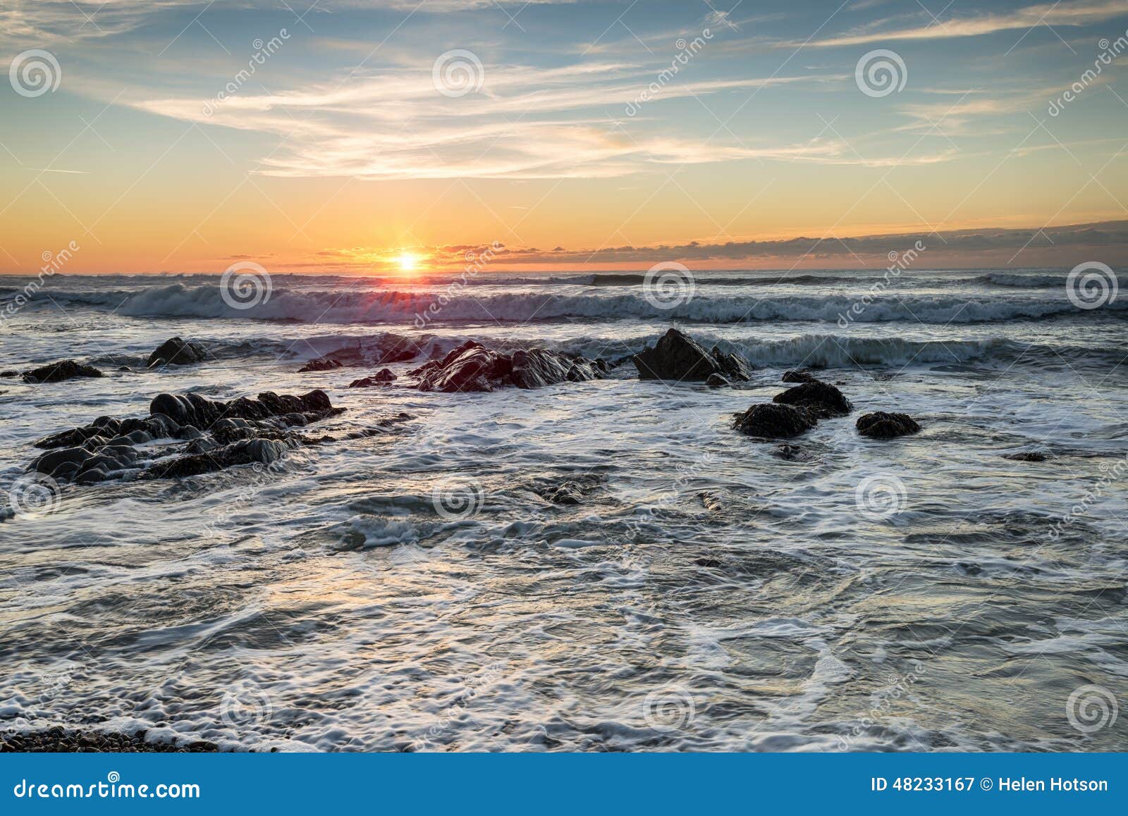 Surf at Northcott Mouth in Bude Stock Image - Image of coast, landscape ...
