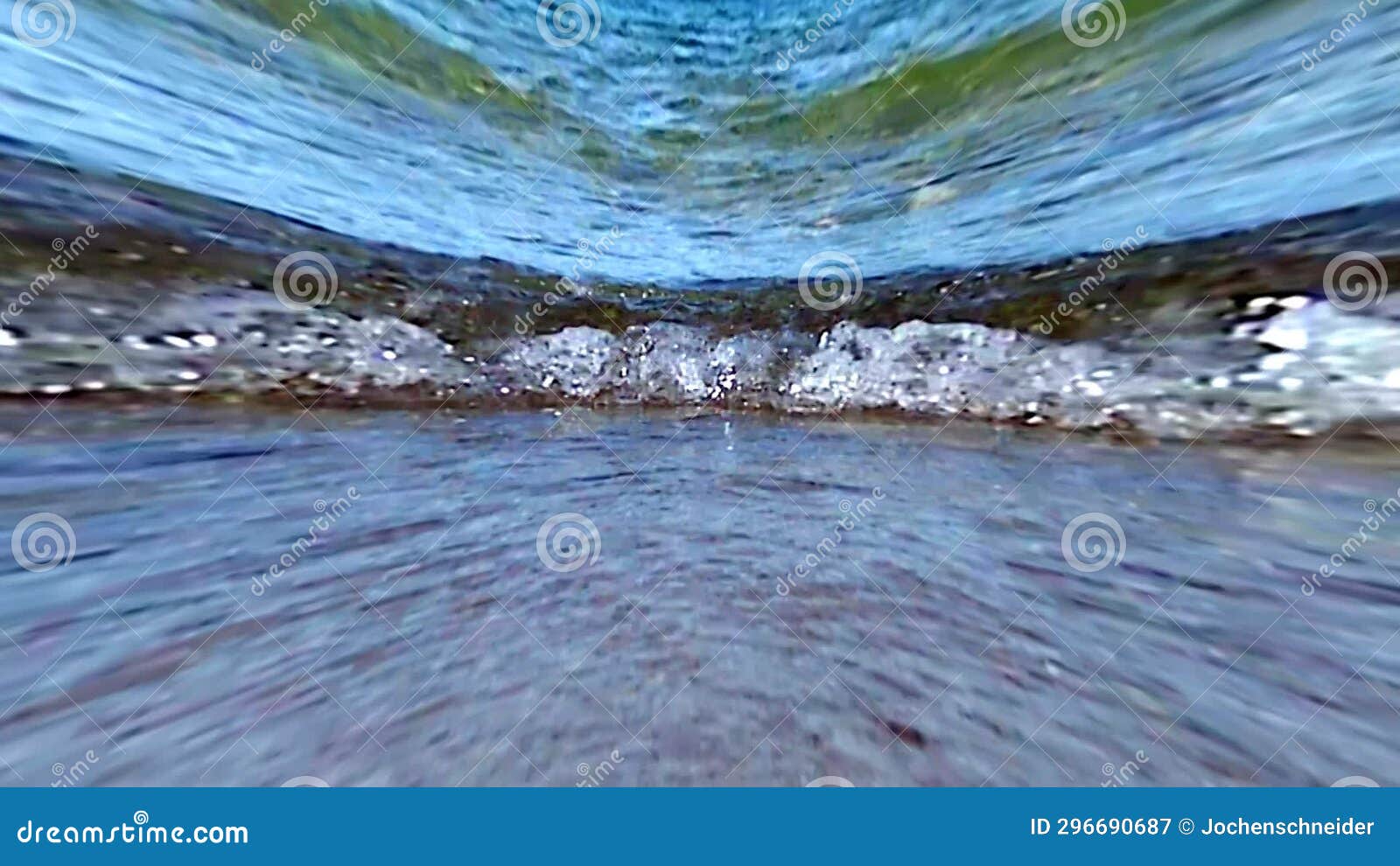 Surf of the Ocean in a Fish Eye View Stock Video - Video of waves ...