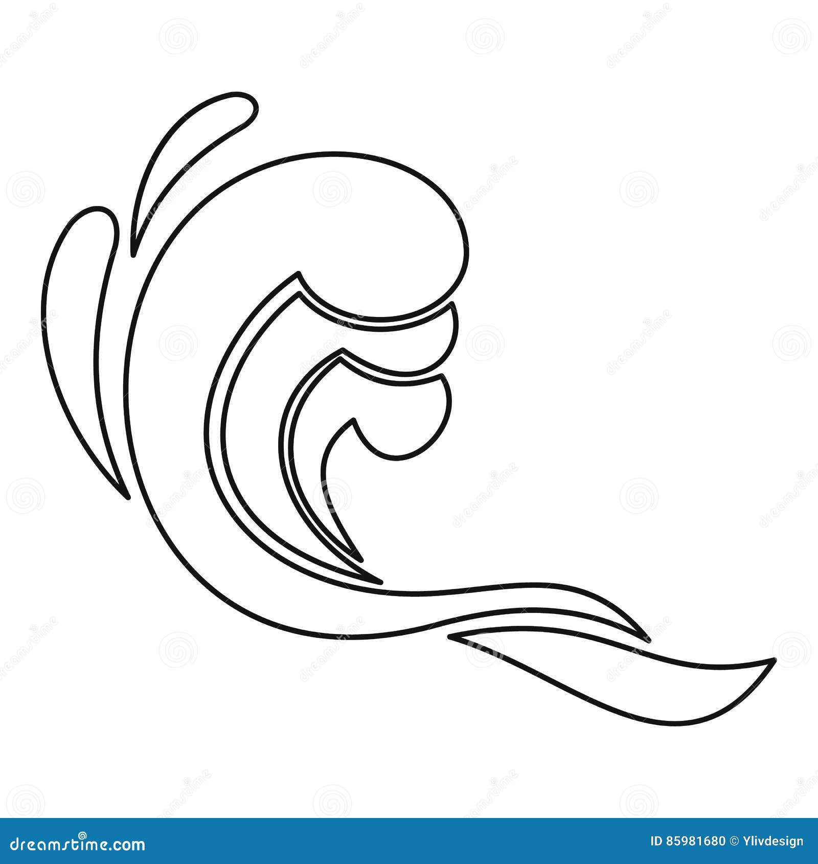 Printable Ocean Wave Template