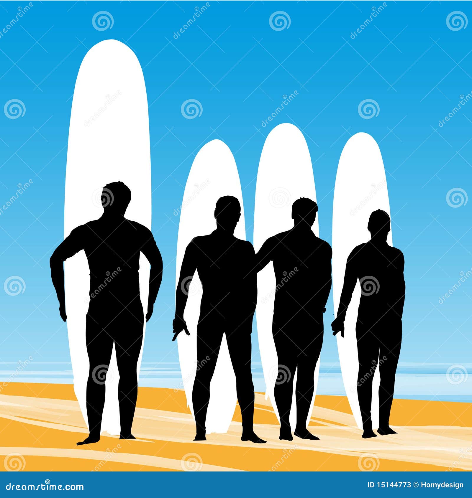 Surf pose stock vector. Illustration of human, pose, wave - 15144773