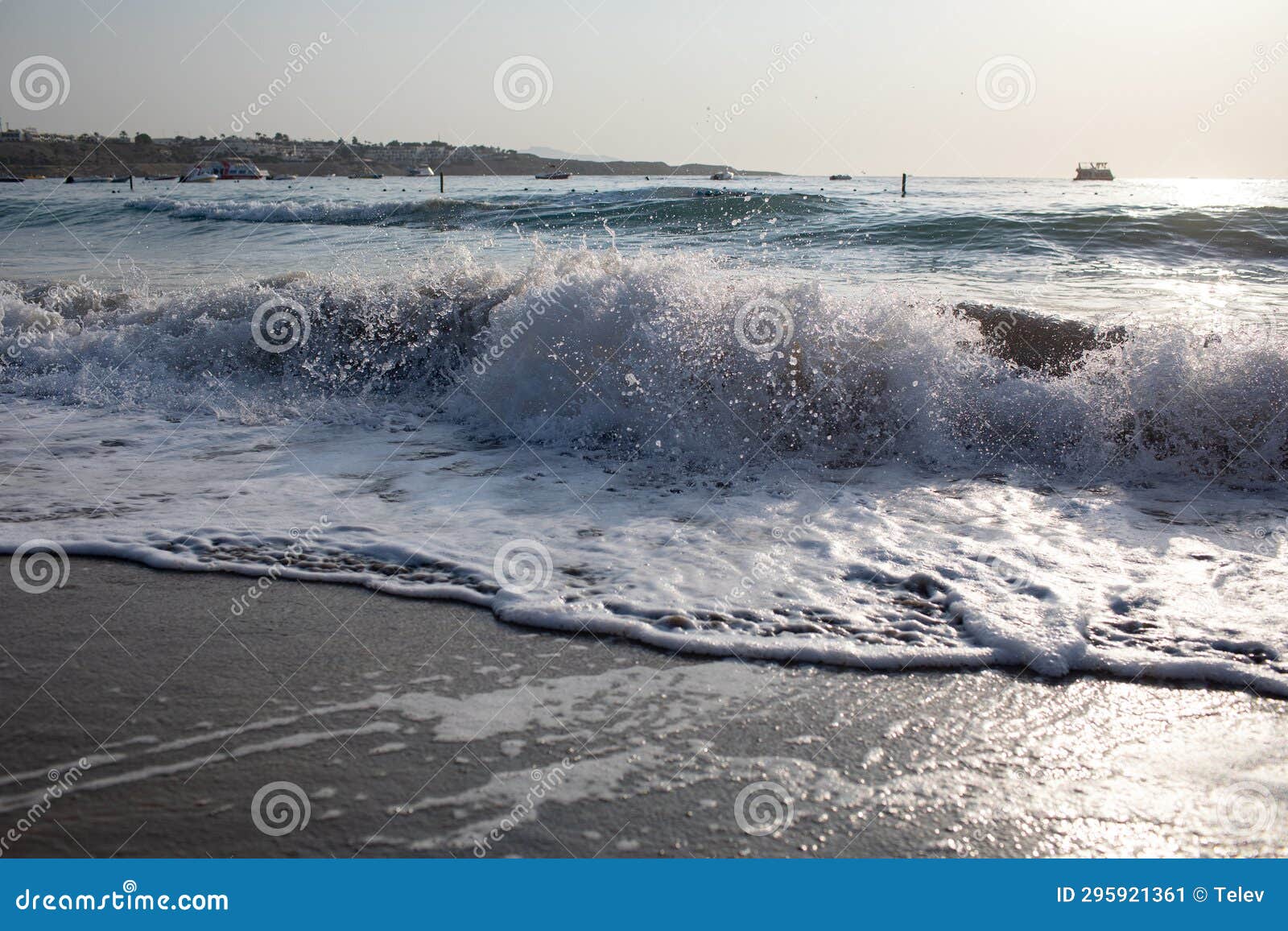 Surf in the Red Sea stock image. Image of travel, shore - 295921361