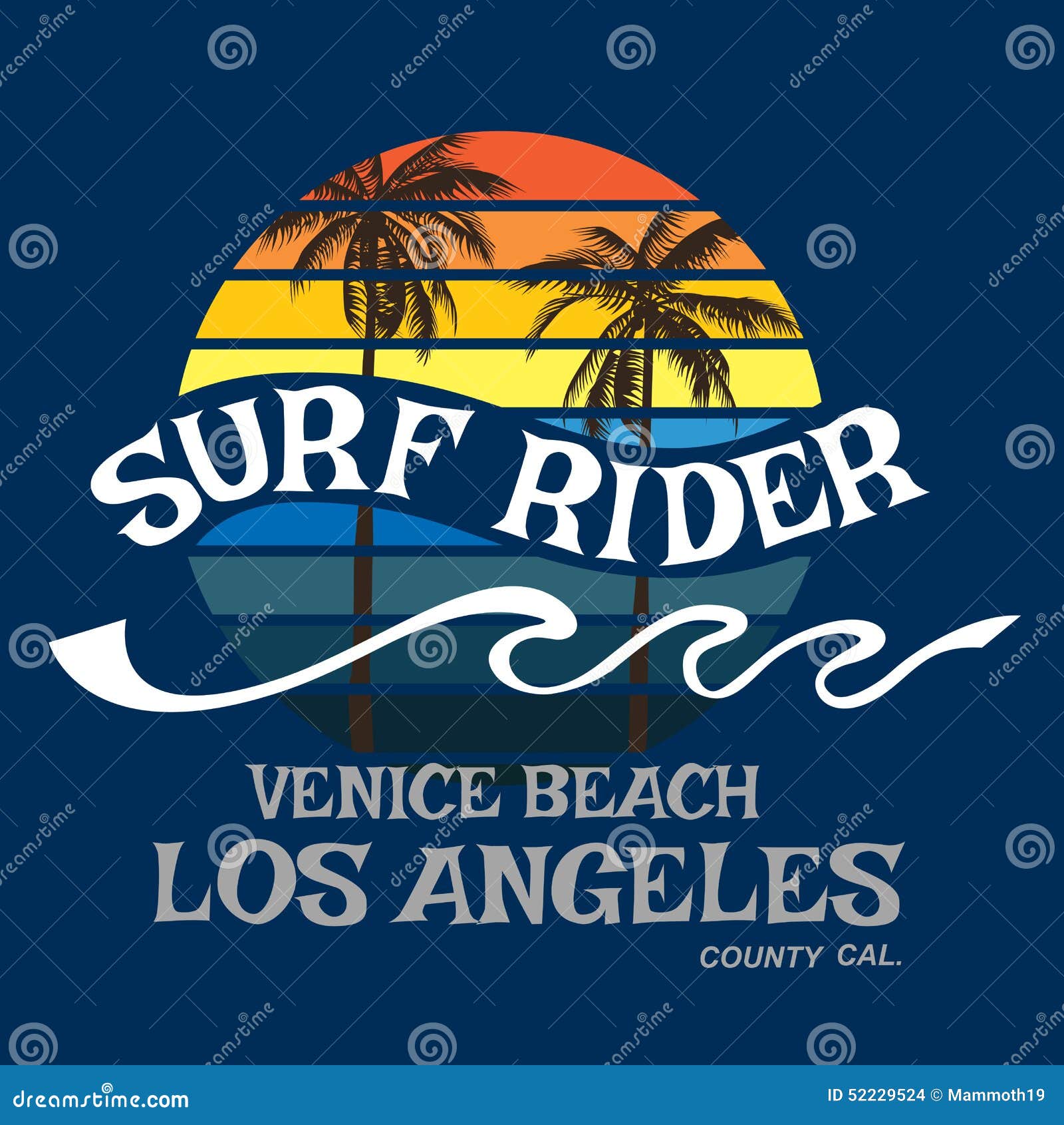 Surf Rider California Typography, T-shirt Graphics, Vector Forma Stock ...