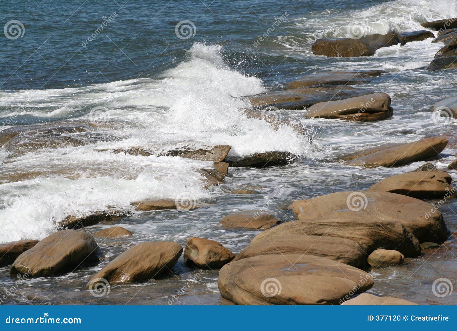 Surf and Rocks stock photo. Image of swim, coast, pound - 377120