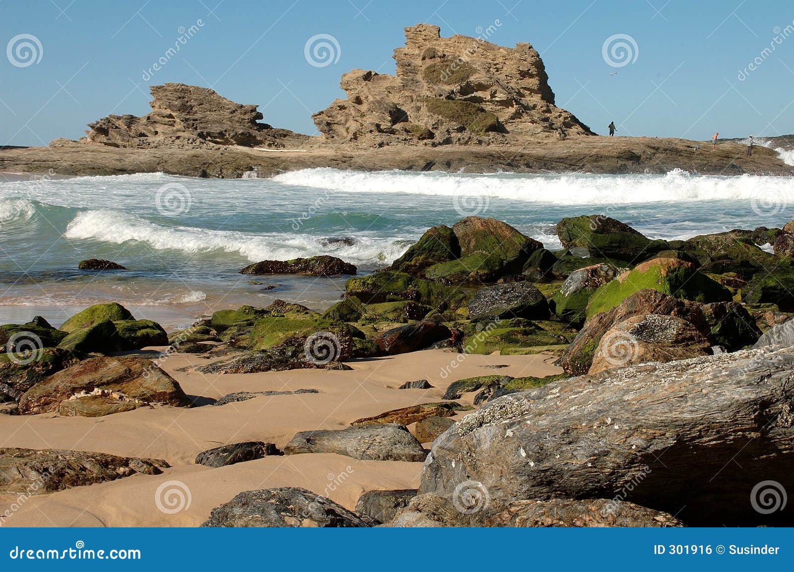 Surf, Rocks and Sand stock photo. Image of beach, australia - 301916