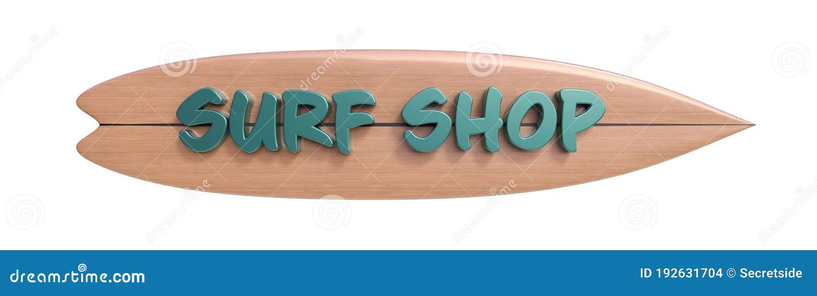 Surf Shop Text on Surf Board Stock Illustration - Illustration of sand ...