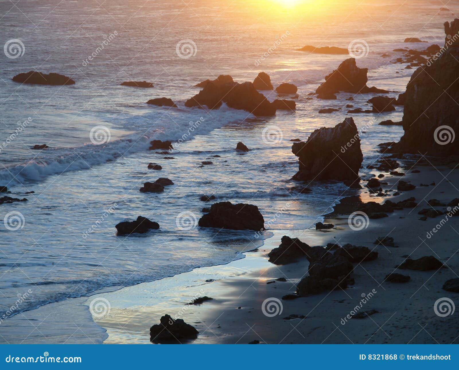 Surf and Stone stock photo. Image of angeles, water, sand - 8321868