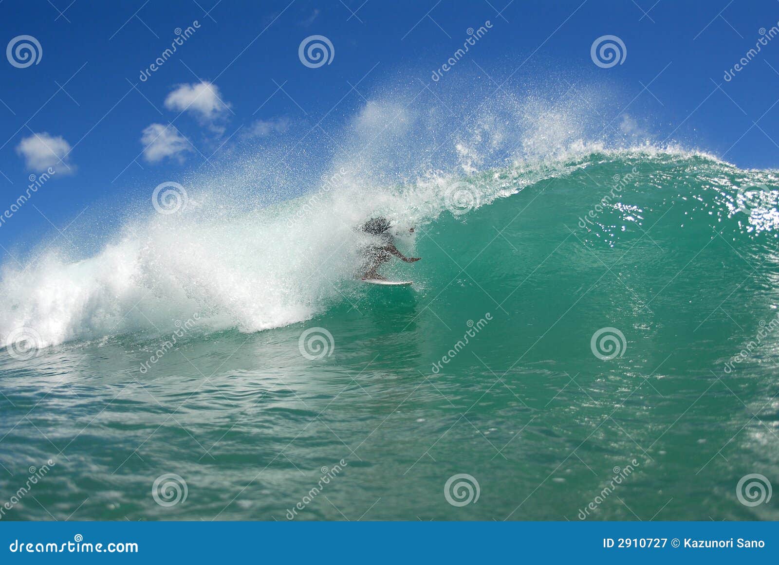 Surf tube ride stock image. Image of tube, ride, wipeout - 2910727