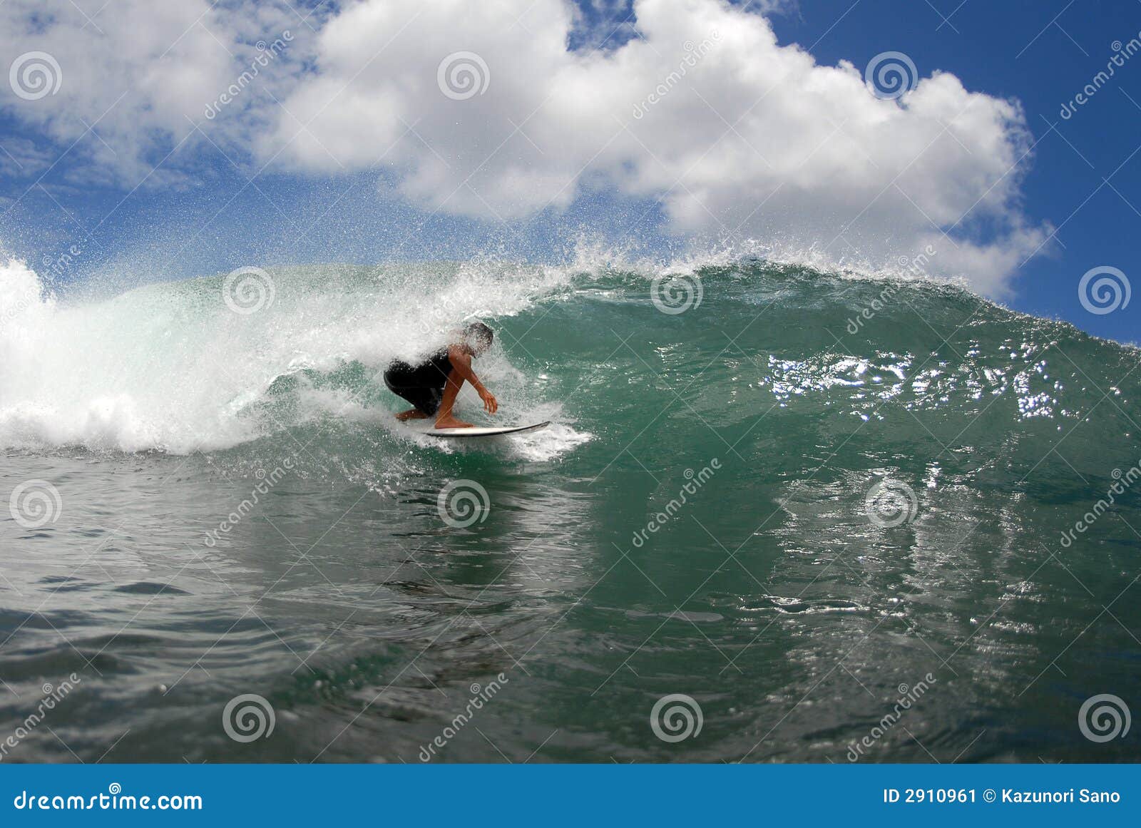 Surf tube ride stock image. Image of tube, hawaii, sports - 2910961