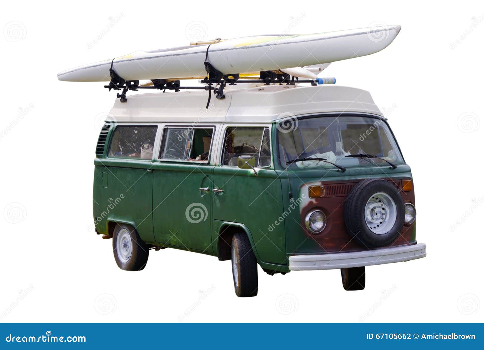 Surf Van Isolated stock photo. Image of hand, isolated - 67105662